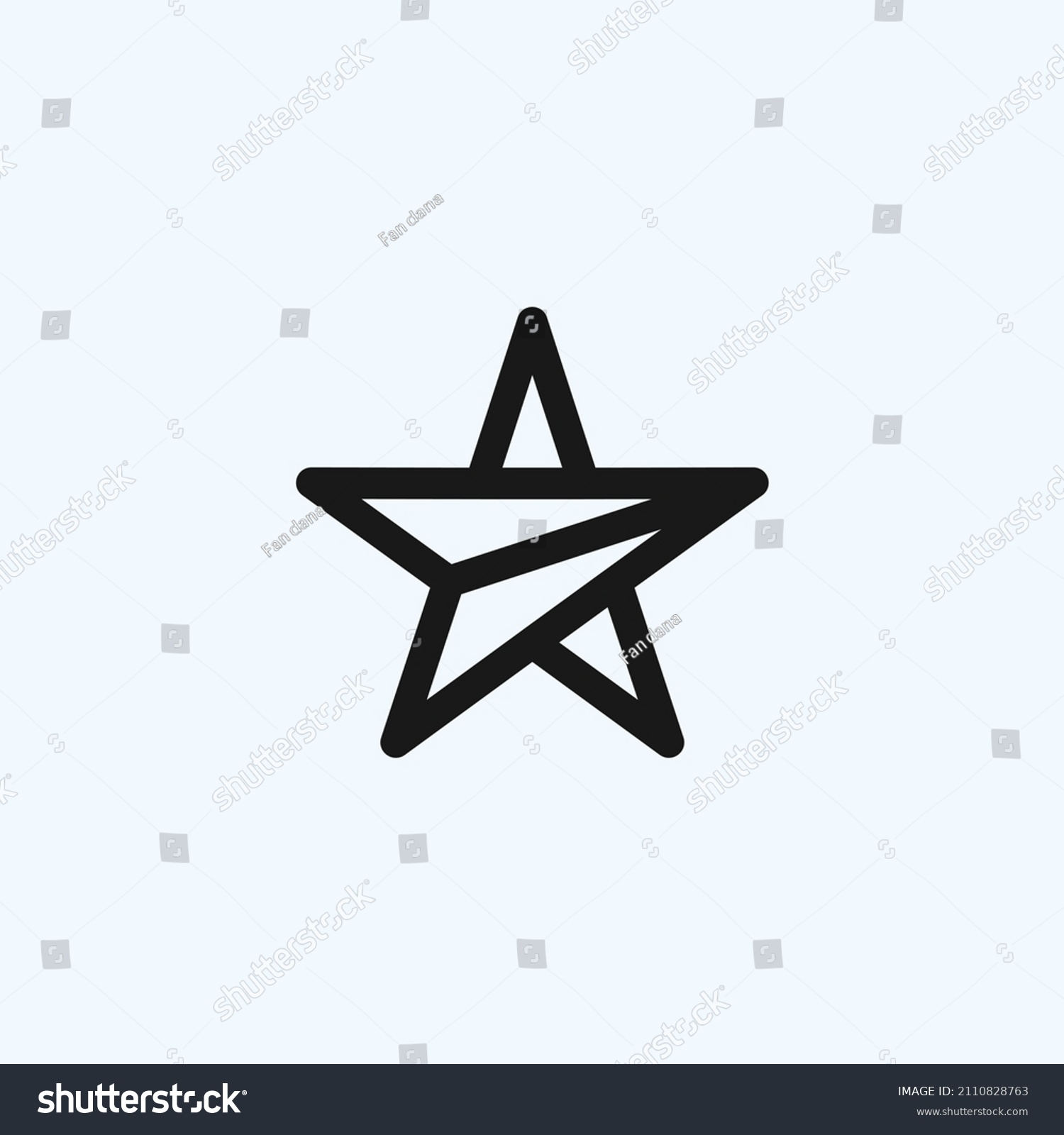 Star Direction Logo Arrow Logo Stock Vector (Royalty Free) 2110828763 ...