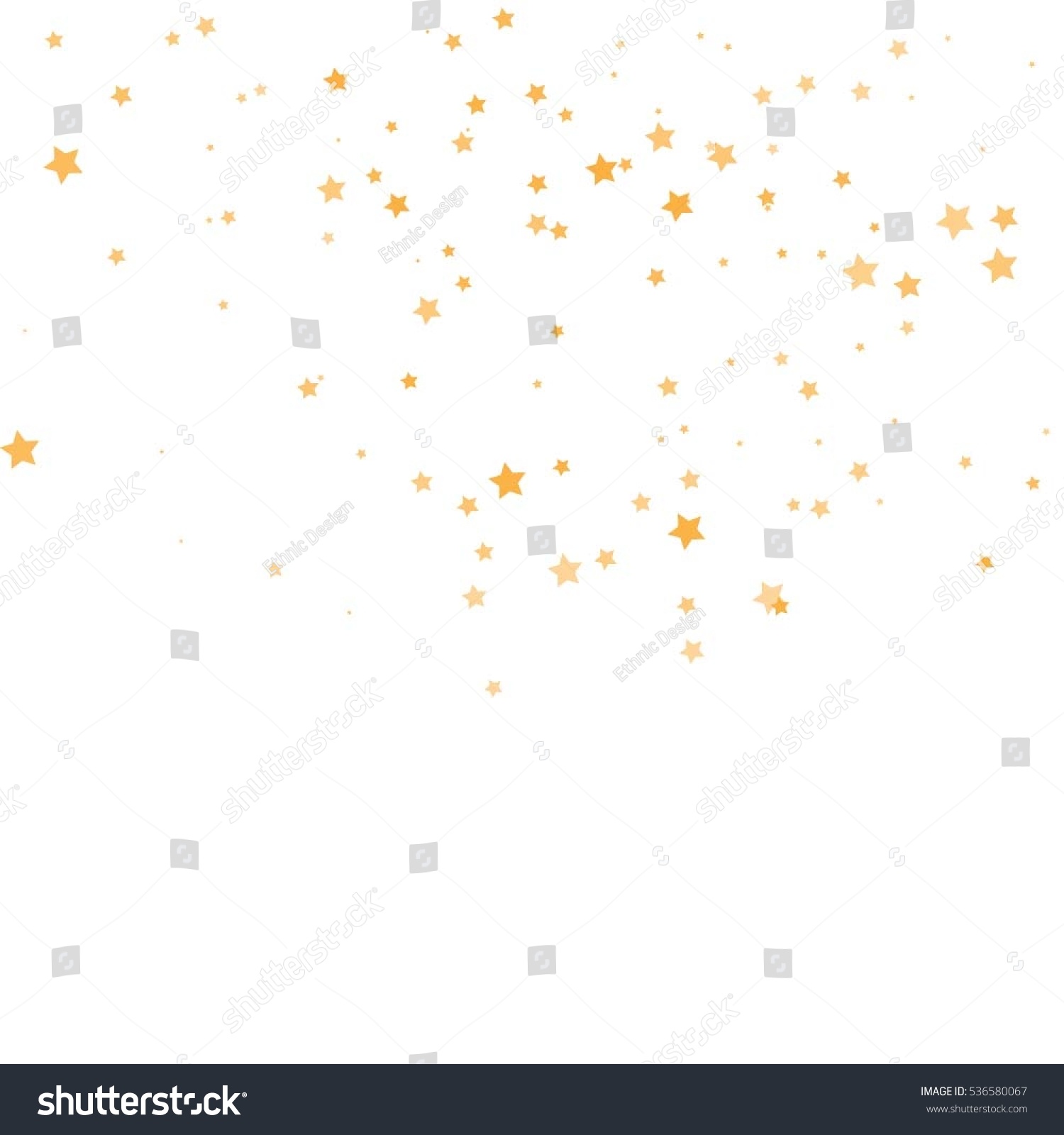 Star Falling Print Gold Yellow Starry Stock Vector (Royalty Free) 536580067