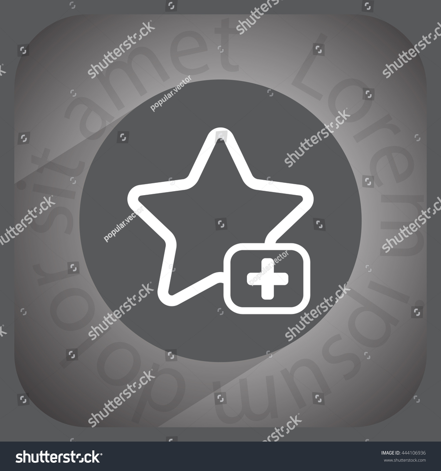 Star Favorite Sign Web Icon Vector Stock Vector (Royalty Free ...