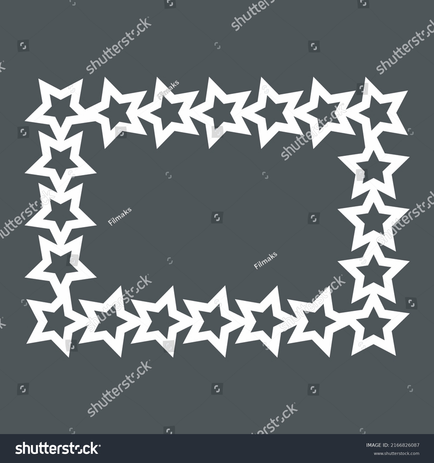 Star Frame Quality Vector Illustration Cut Stock Vector (Royalty Free ...