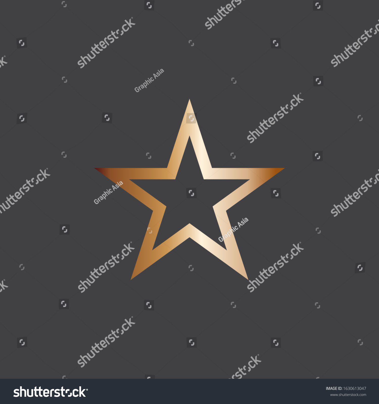 Star Gold Logo Vector Illustration Template Stock Vector (Royalty Free ...