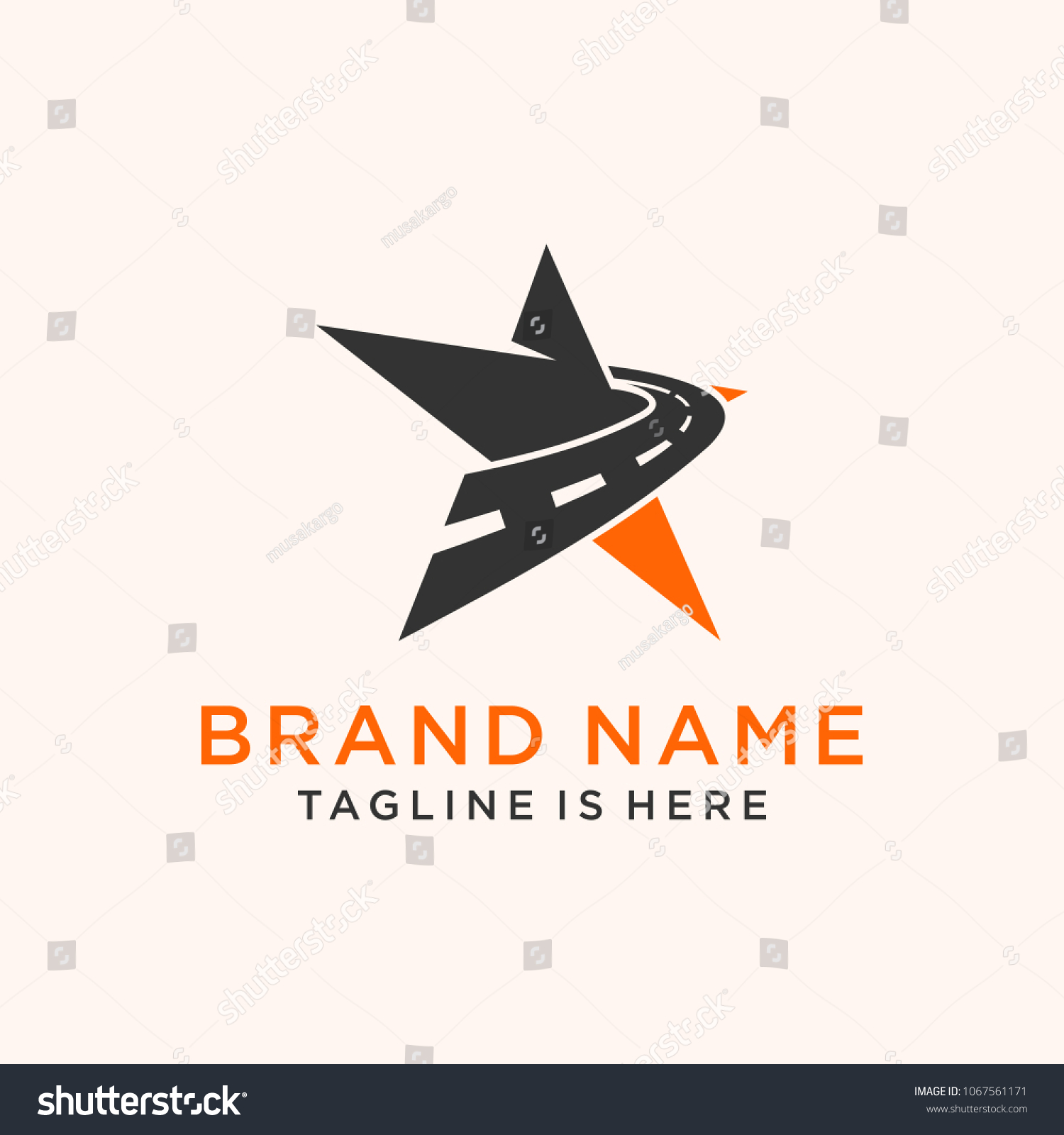 Star Highway Logo Template Stock Vector (Royalty Free) 1067561171 ...