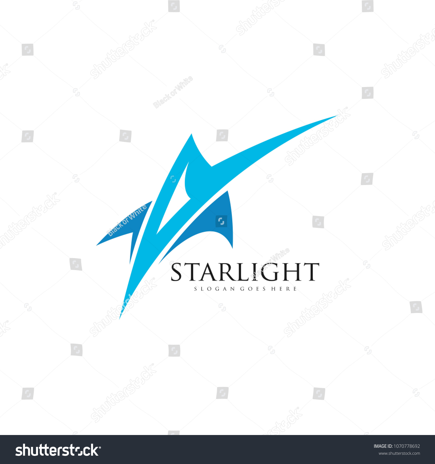 Star Logo Design Vector Stock Vector (Royalty Free) 1070778692 ...