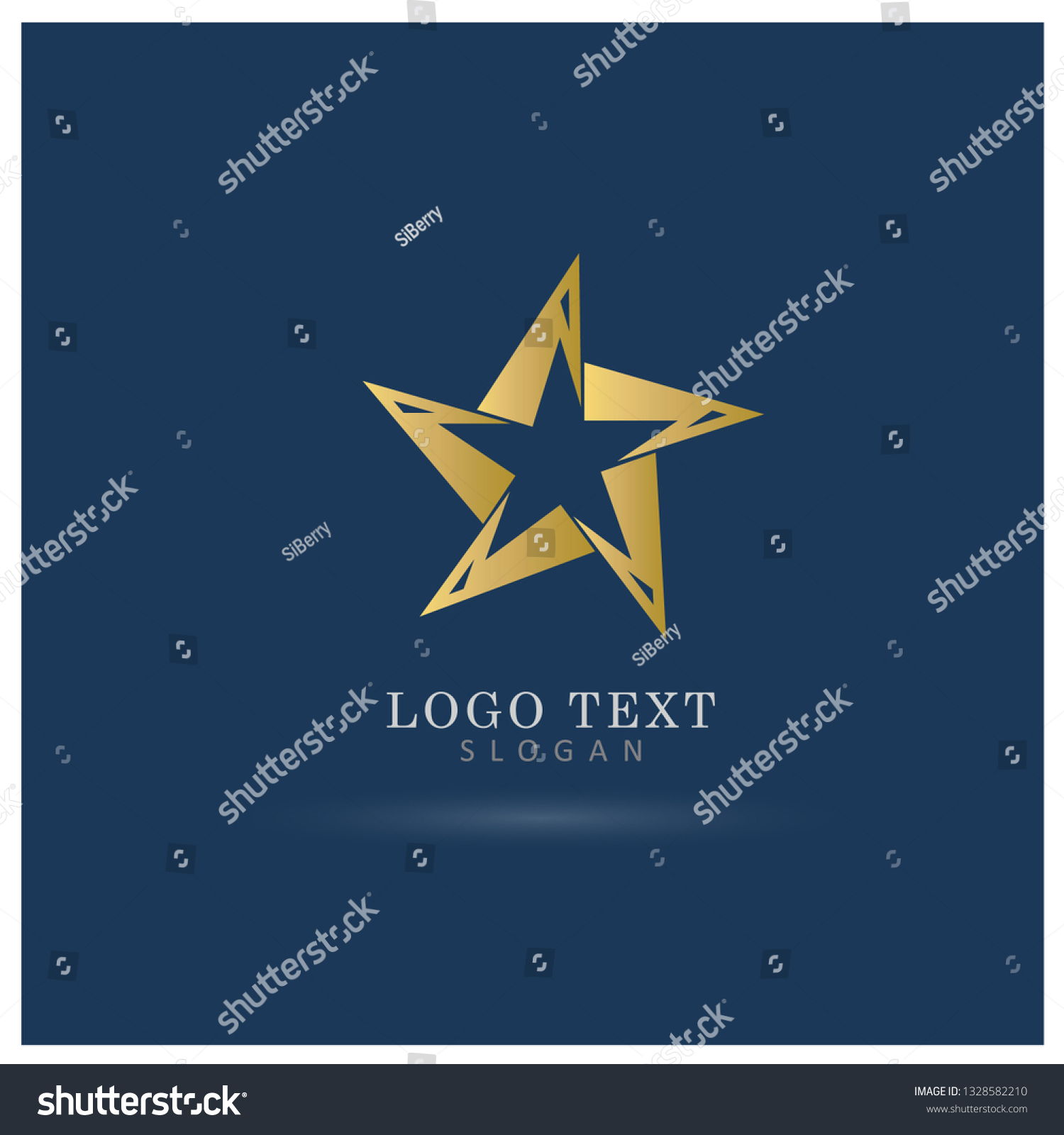 Star Logo Icon Symbol Vector Template: vector de stock (libre de ...
