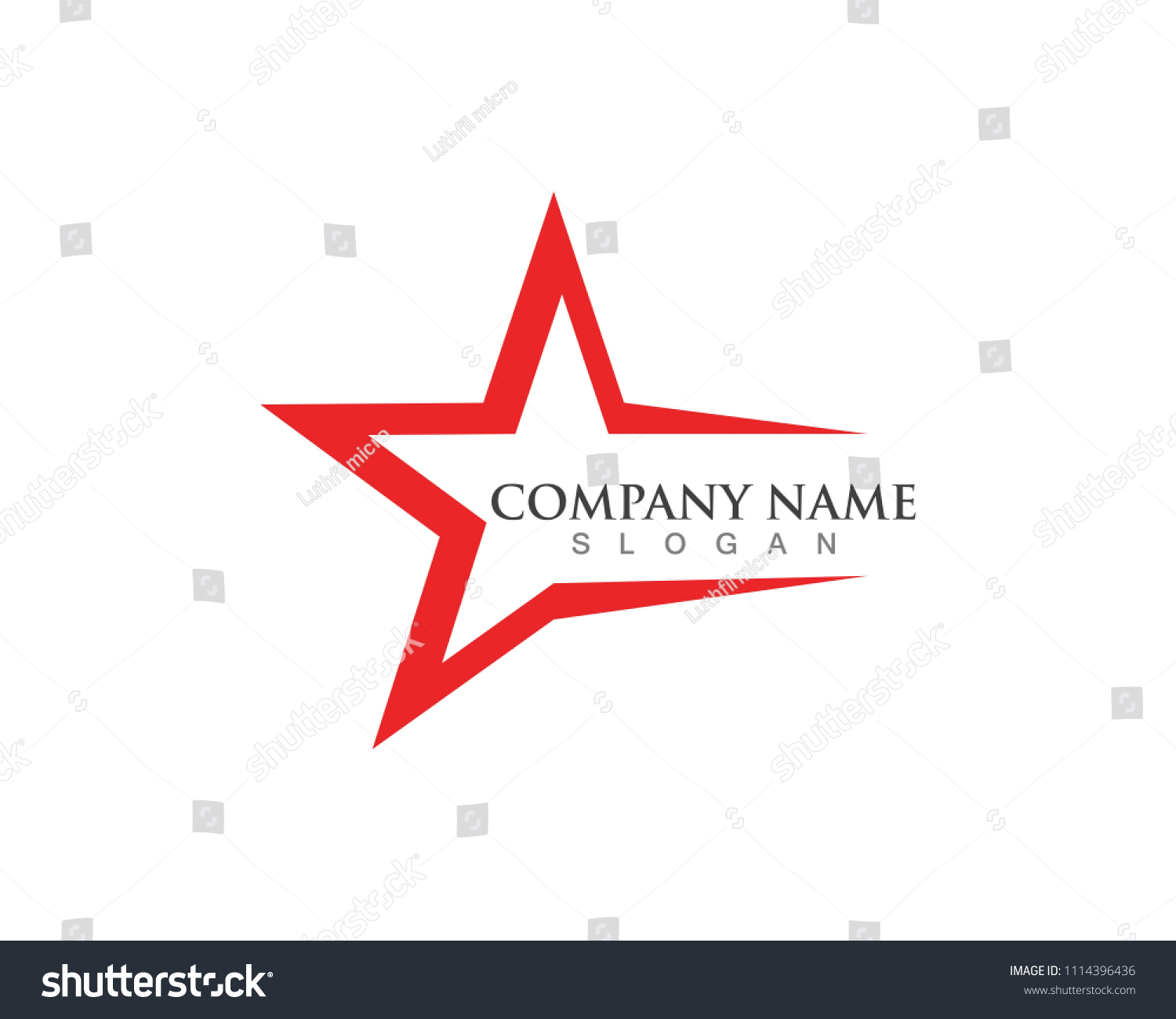 Star Logo Template Stock Vector (Royalty Free) 1114396436 | Shutterstock
