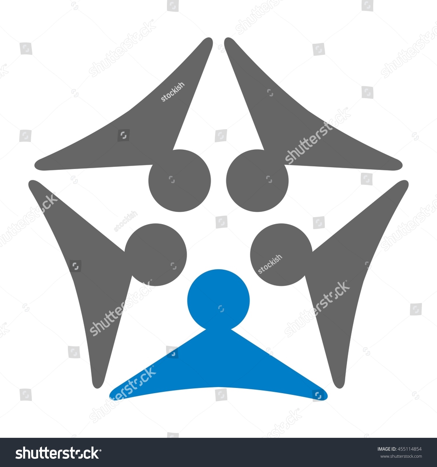 Star Logo Vector Community Symbol Stock Vector (Royalty Free) 455114854 ...