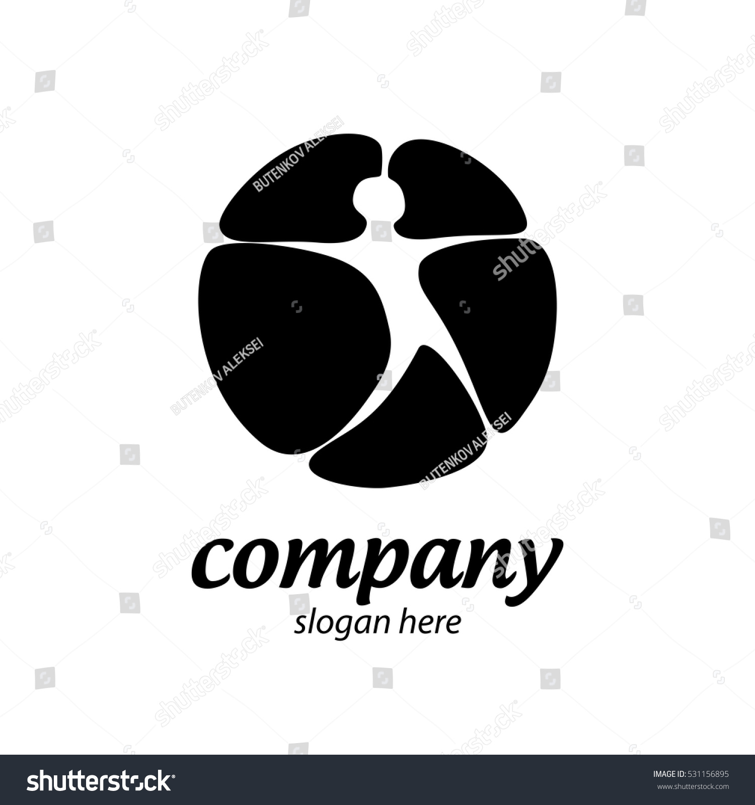 Star Man Logo Stock Vector (Royalty Free) 531156895 | Shutterstock