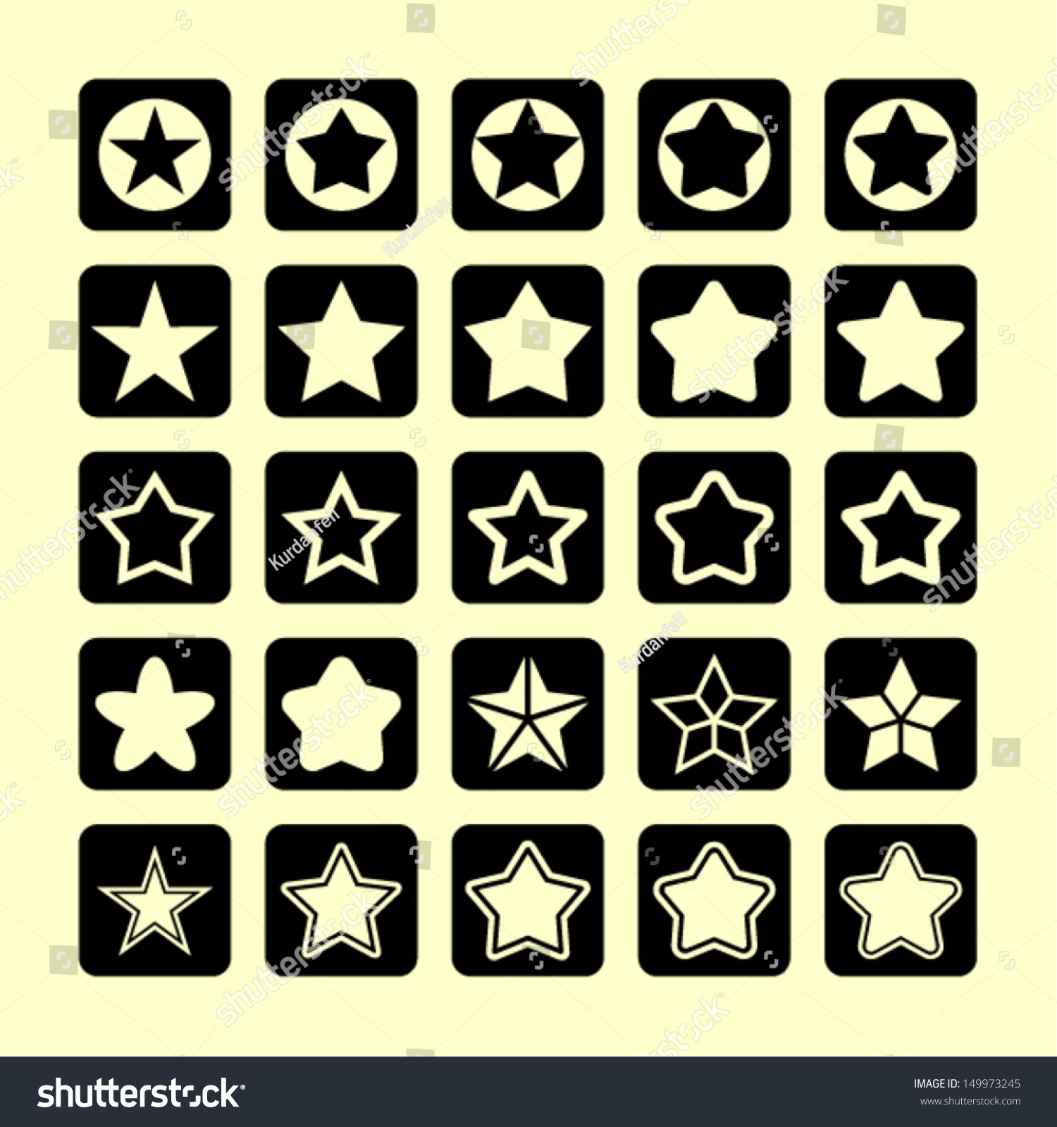Star Pictogram Stock Vector (Royalty Free) 149973245 | Shutterstock