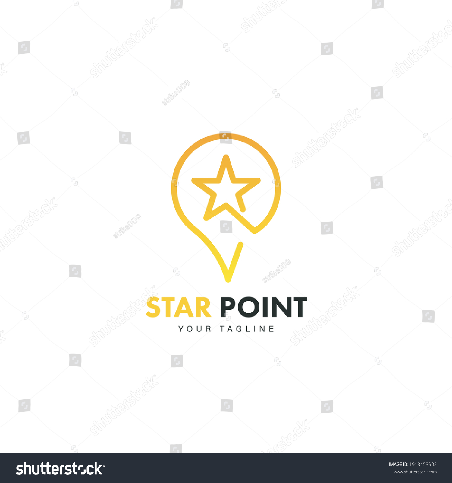 Star Point Logo Symbol Design Template Stock Vector (Royalty Free ...