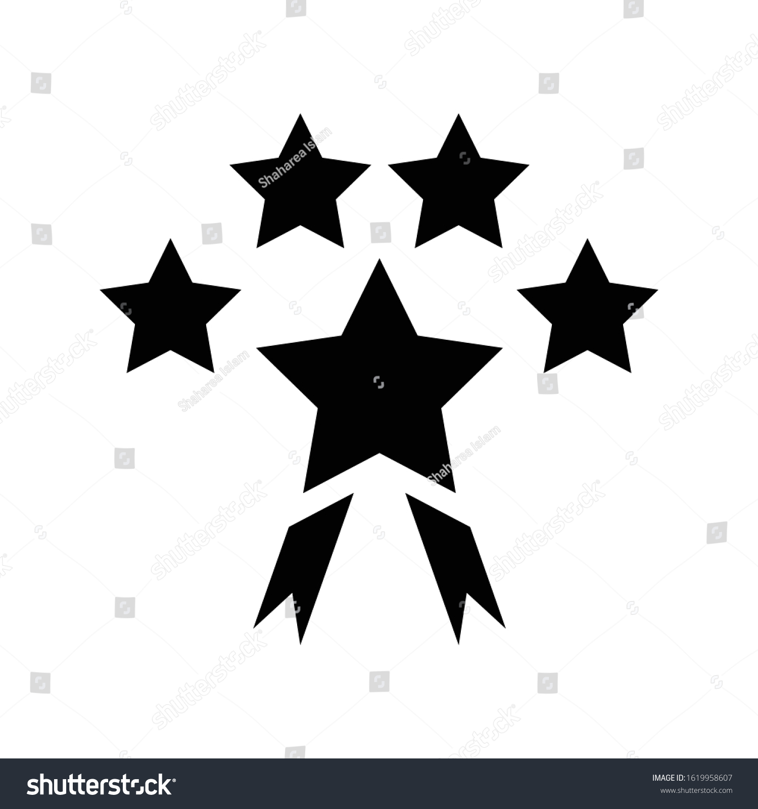 Star Review Icon Vector Graphics Stock Vector (Royalty Free) 1619958607 ...