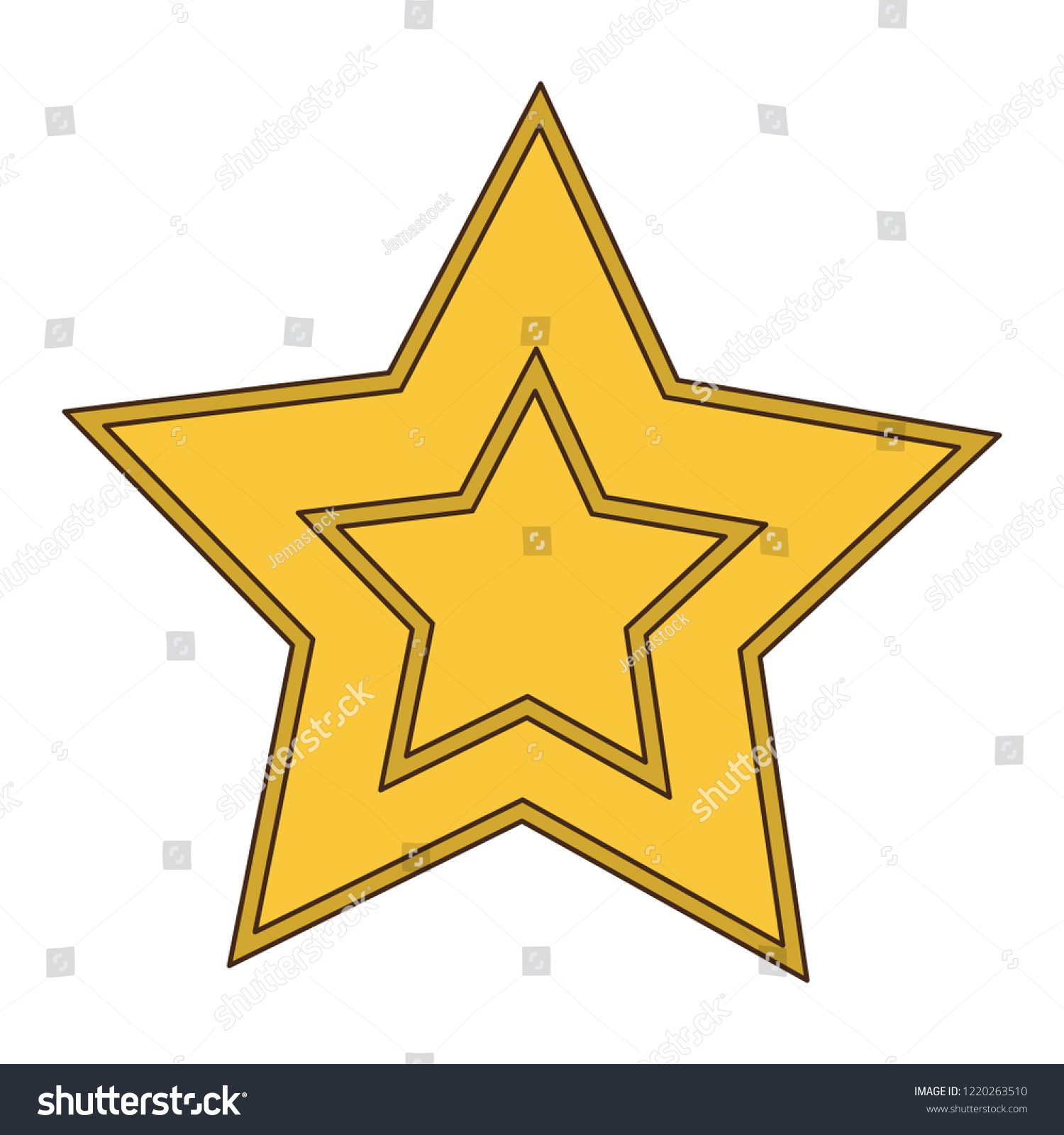 Star Shape Symbol Stock Vector (Royalty Free) 1220263510 | Shutterstock