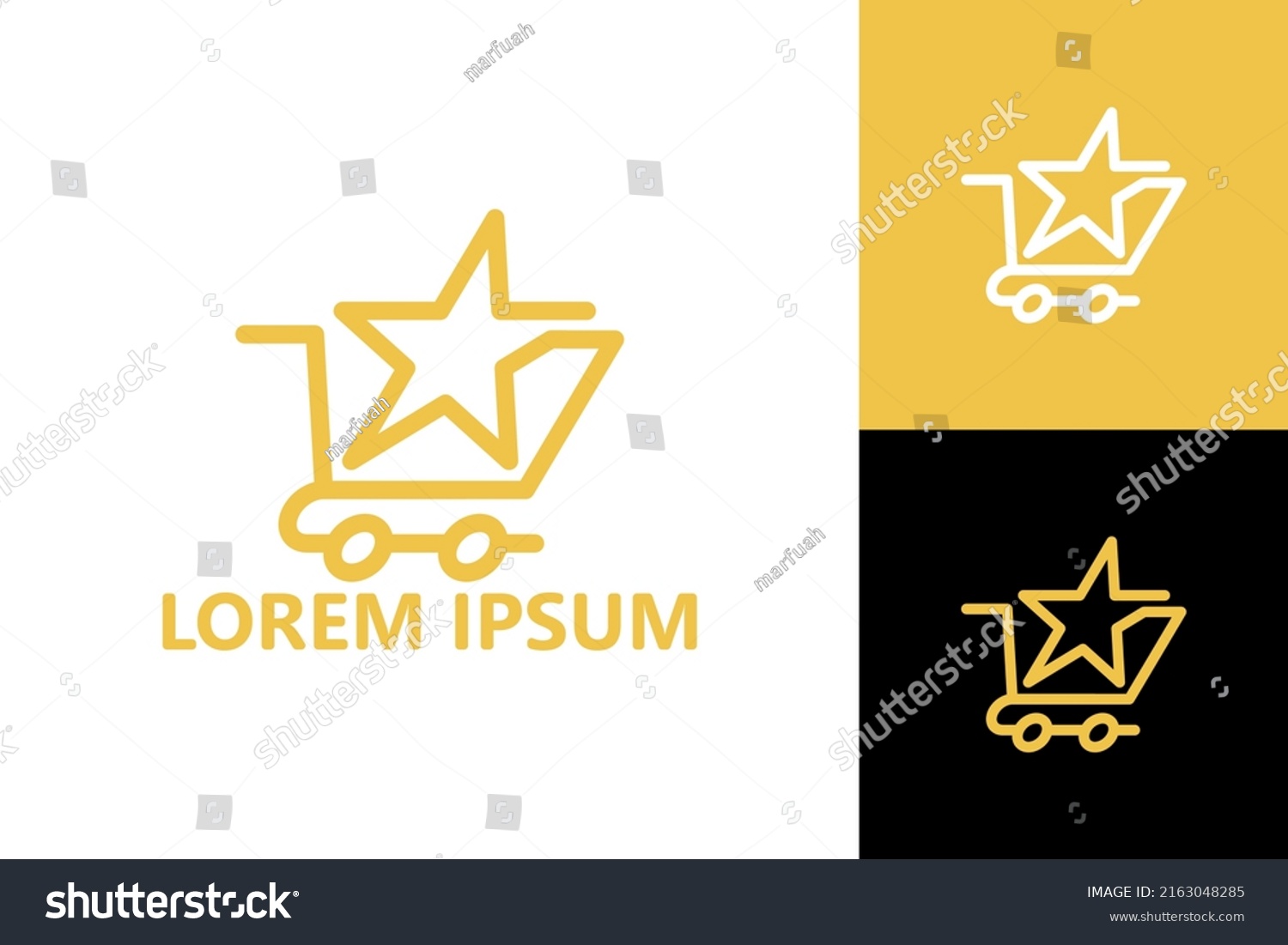 Star Shop Logo Template Design Vector Stock Vector (Royalty Free ...