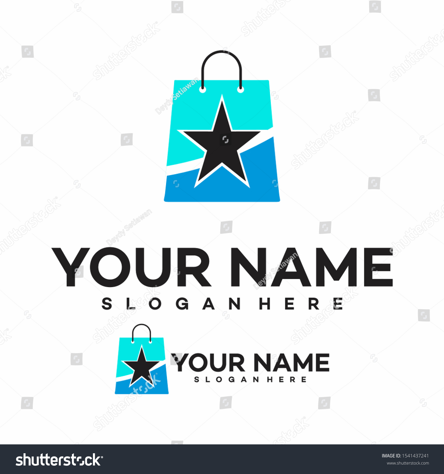 Star Shop Logo Template Design Vector Stock Vector (Royalty Free ...