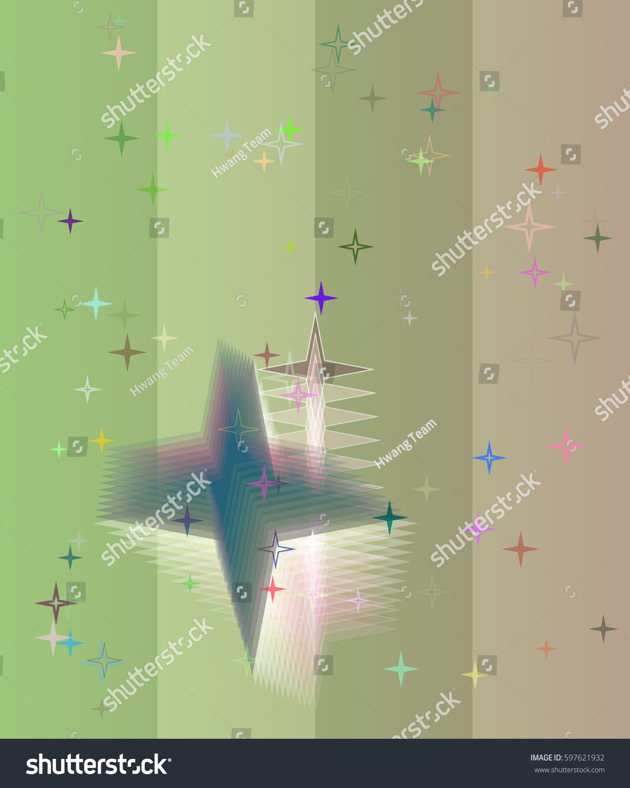 Star Template Background Stock Vector (Royalty Free) 597621932 ...