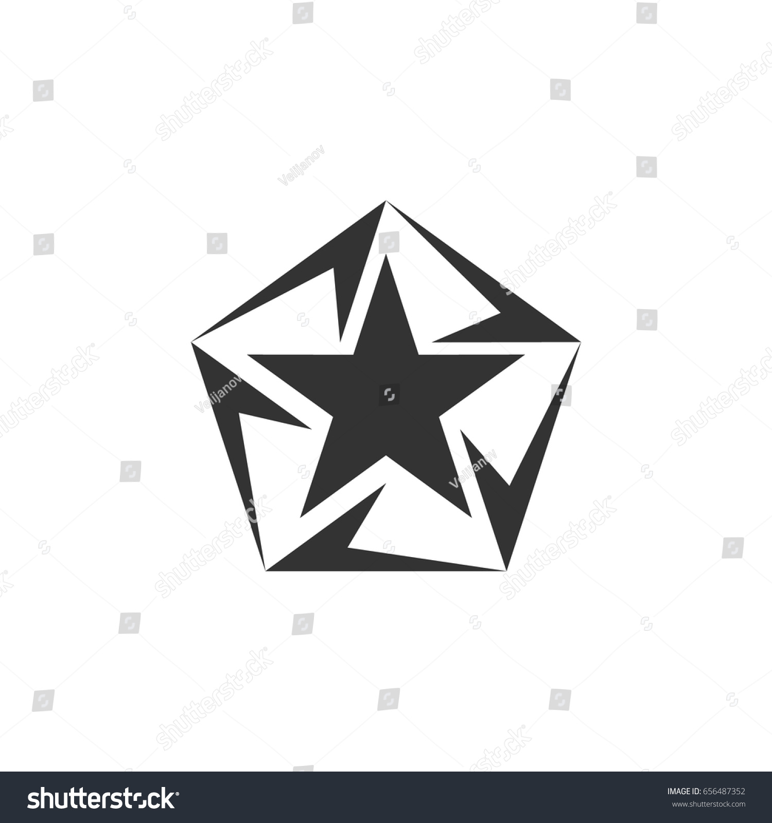 Star Vector Icon Star Design Symbol Stock Vector (Royalty Free ...