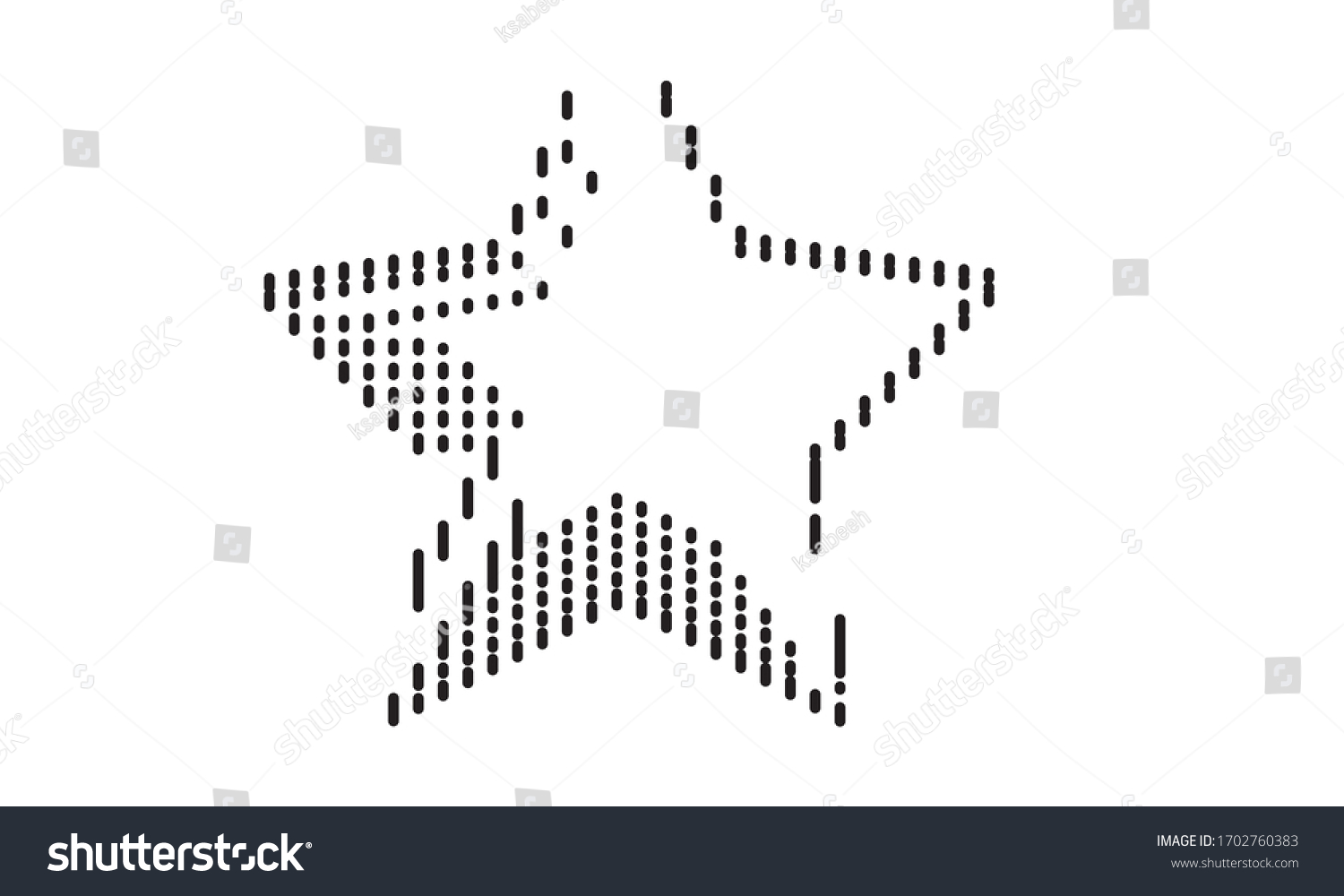 Star Vector Line Art Design Stock Vector (Royalty Free) 1702760383 ...