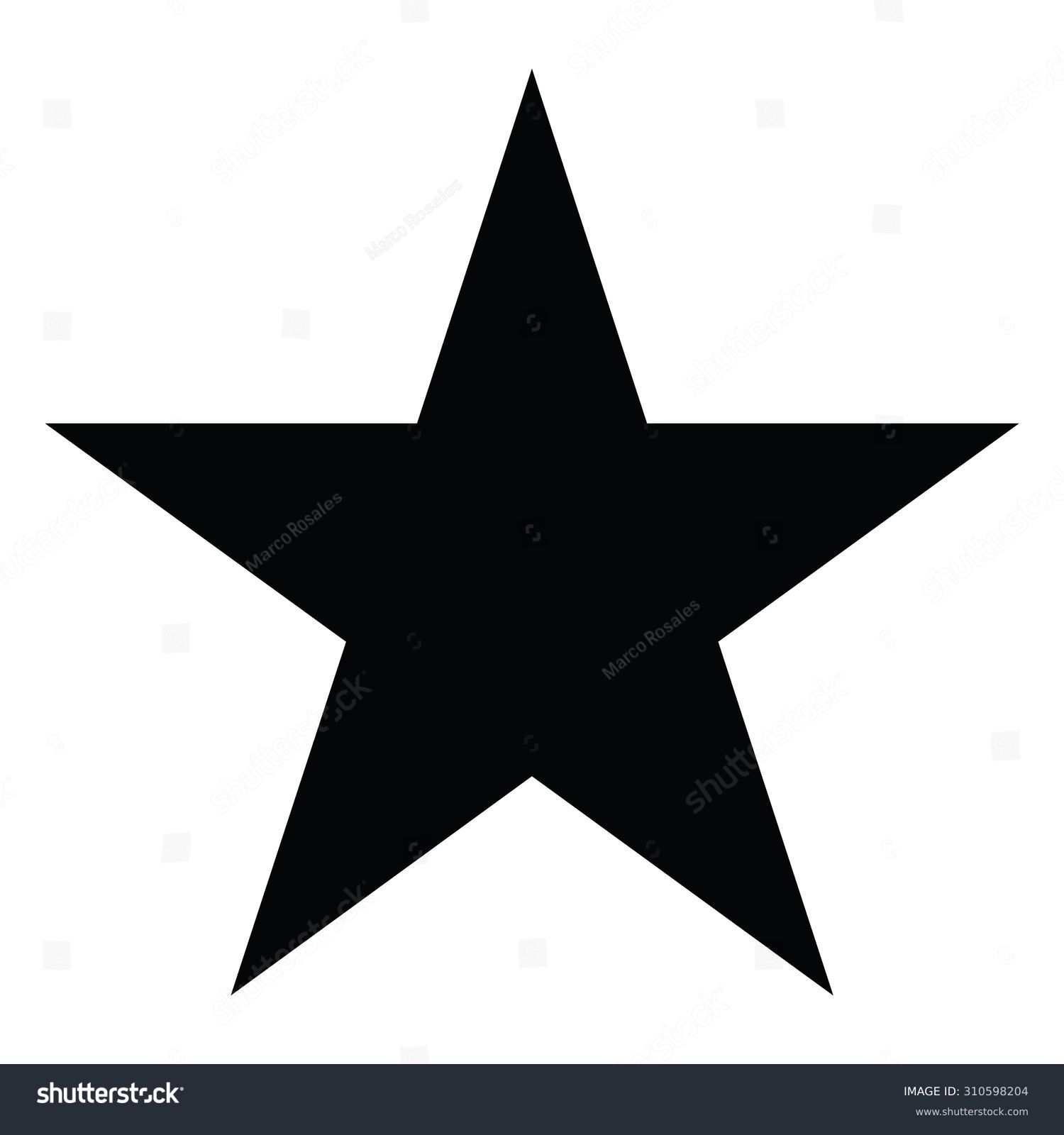 Star Vector Shape Icon Symbol Stock Vector (Royalty Free) 310598204 ...