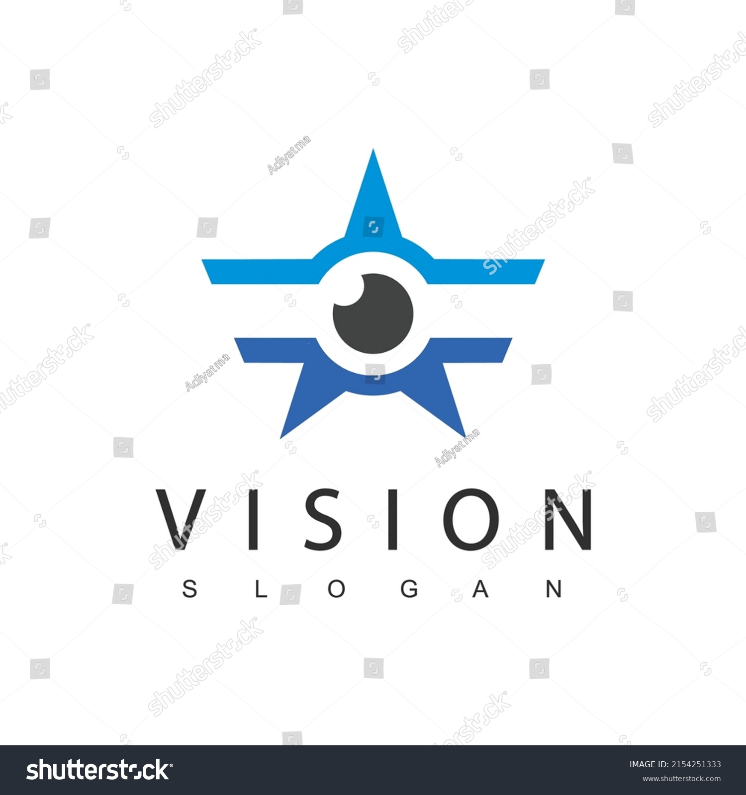 Star Vision Logo Design Template Stock Vector (Royalty Free) 2154251333 ...