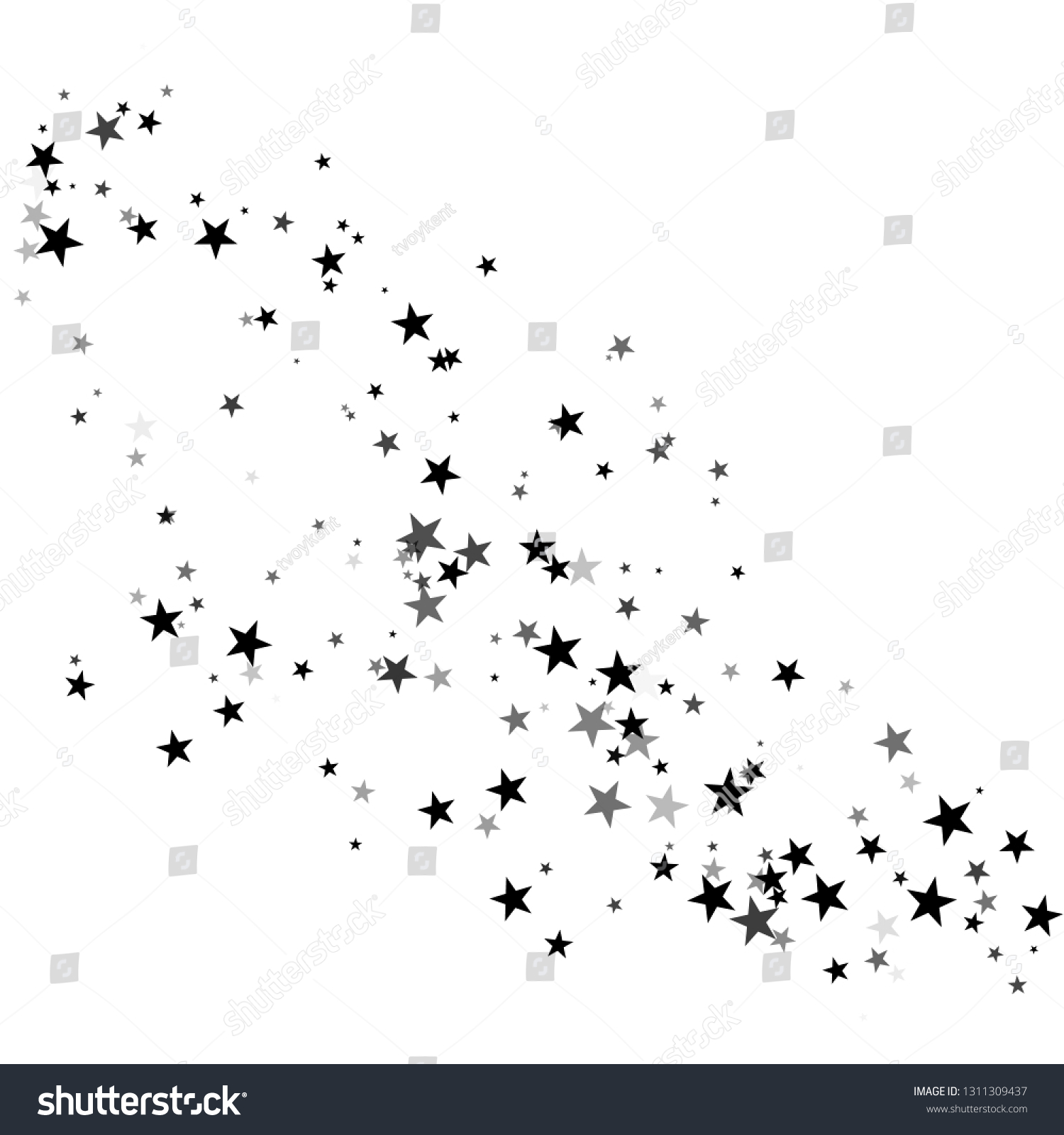 Stardust Trail Comet Line Falling Star Stock Vector (Royalty Free ...