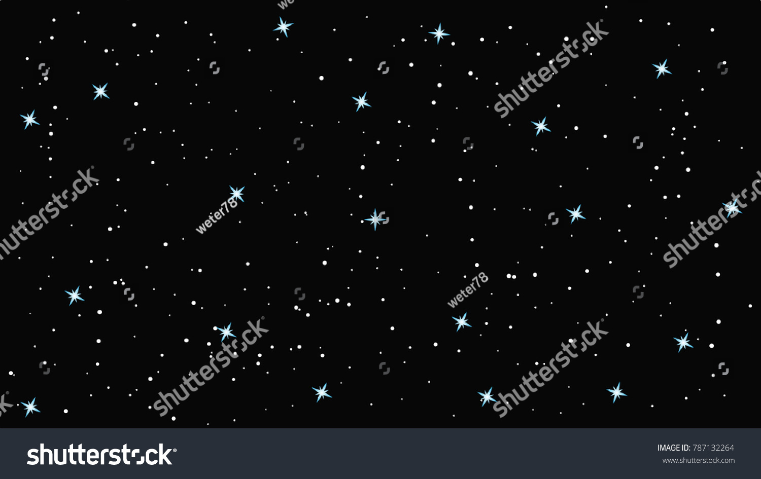 Starry Sky Background Flat Vector 스톡 벡터(로열티 프리) 787132264 | Shutterstock