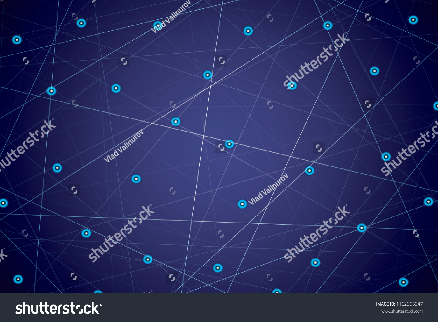 Starry Sky Map Random Schematic Bright Stock Vector (Royalty Free ...