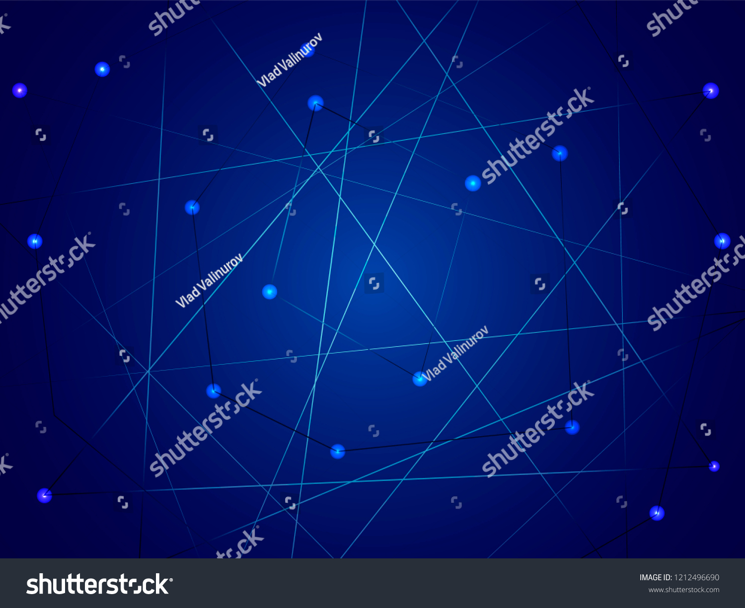 Starry Sky Map Random Schematic Bright: vector de stock (libre de ...