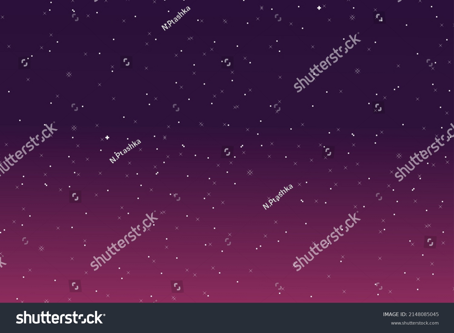 Starry Space Vector Background Pixel Art Stock Vector (Royalty Free ...