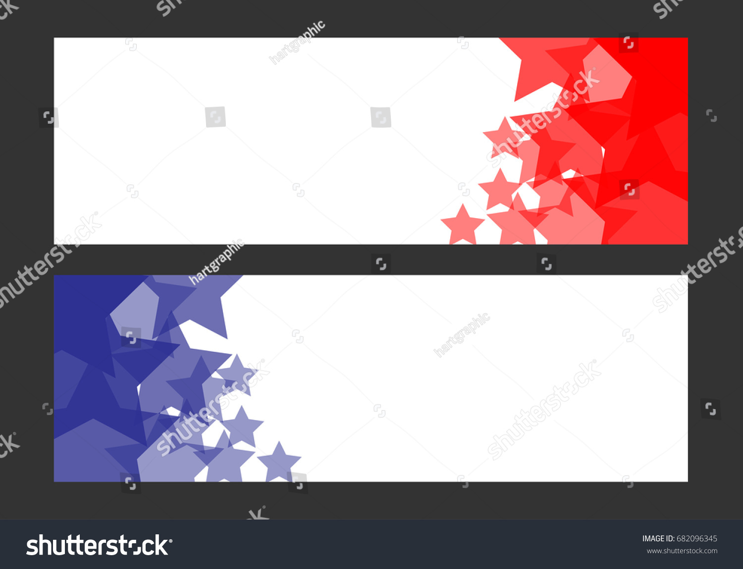 Stars Background Vector Banner Template Stock Vector (Royalty Free ...