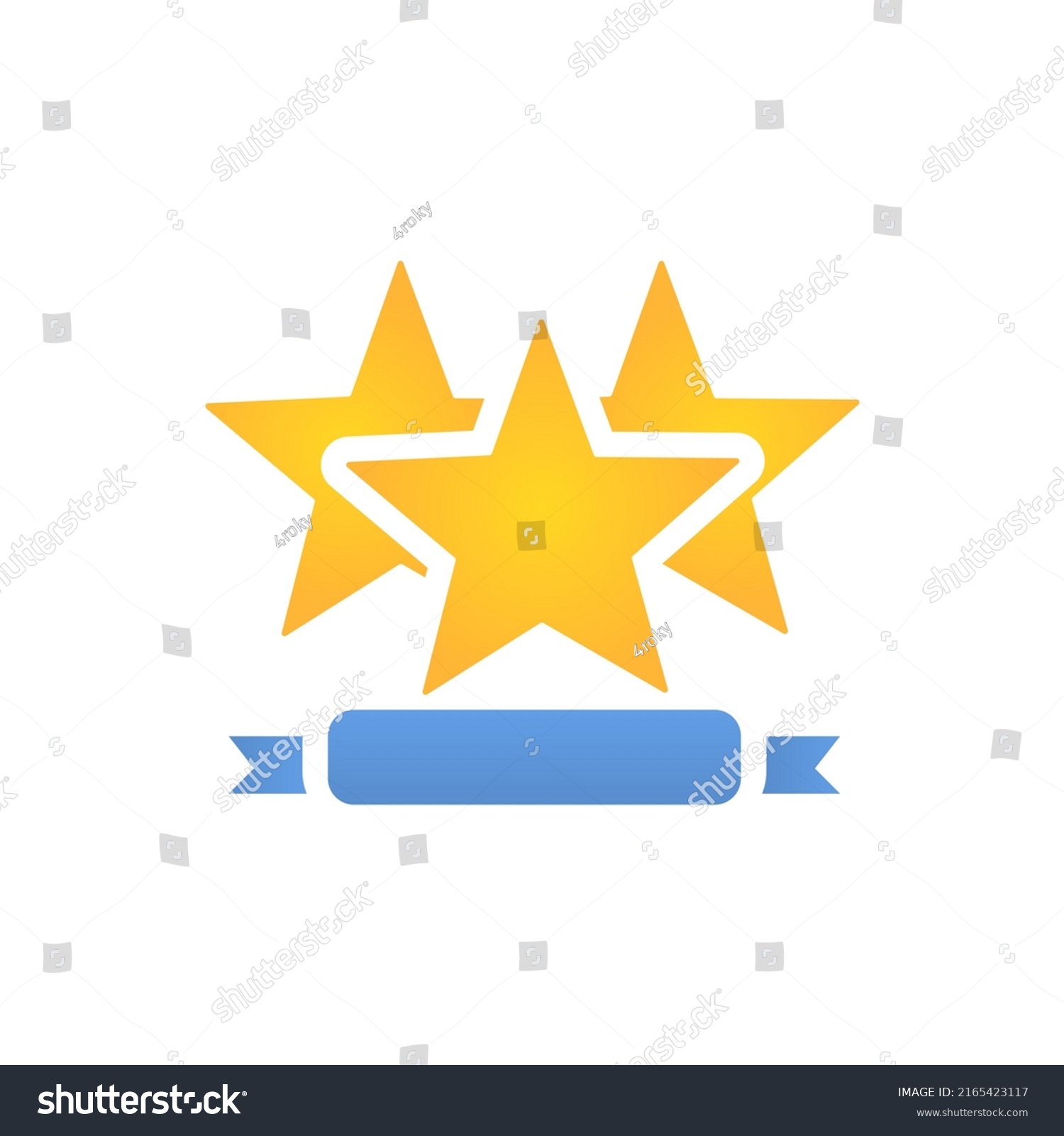 Stars Icon Evaluation Concept Vector Illustration Stock Vector (Royalty ...