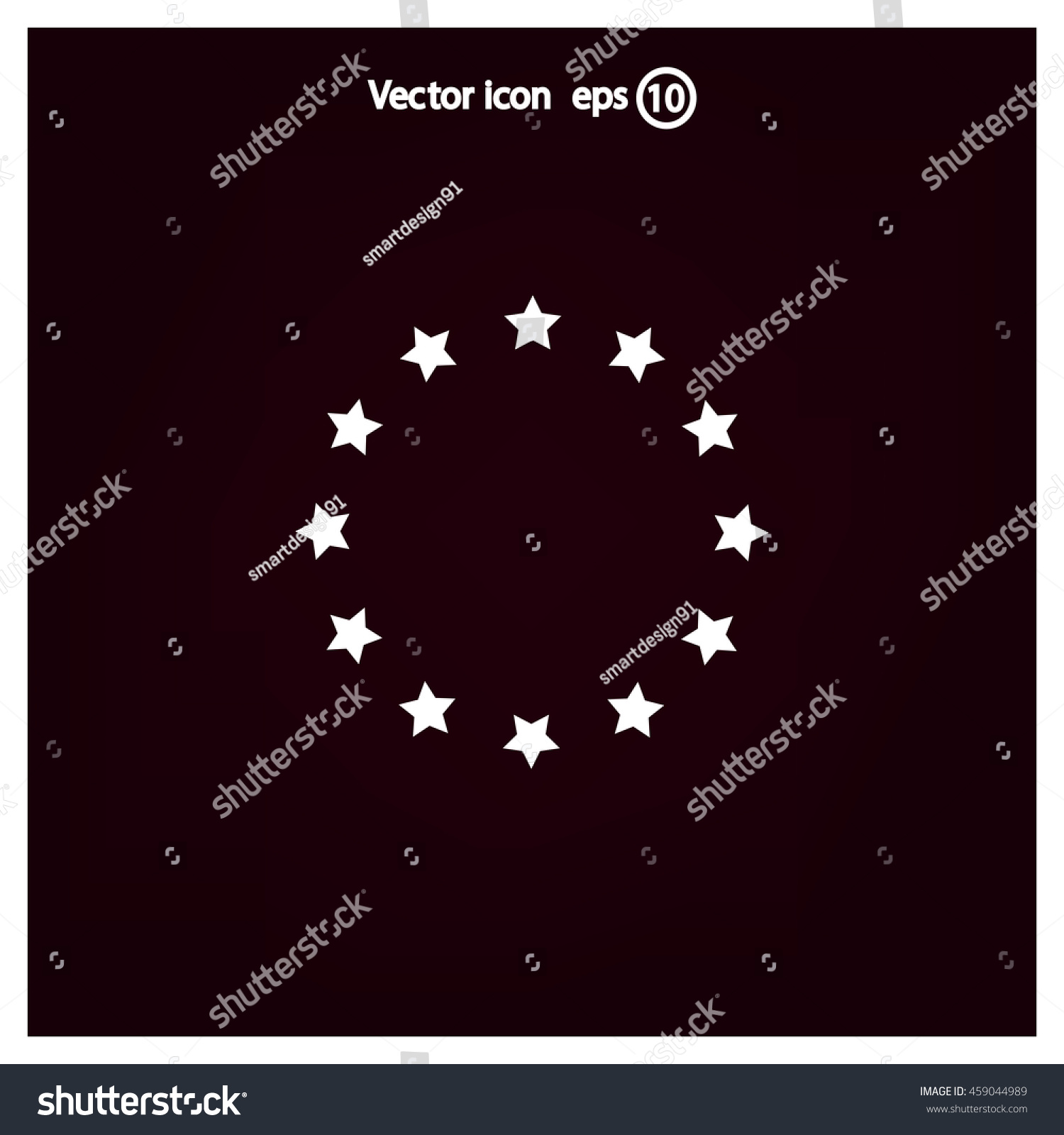 Stars Circle Vector Art Stock Vector (Royalty Free) 459044989