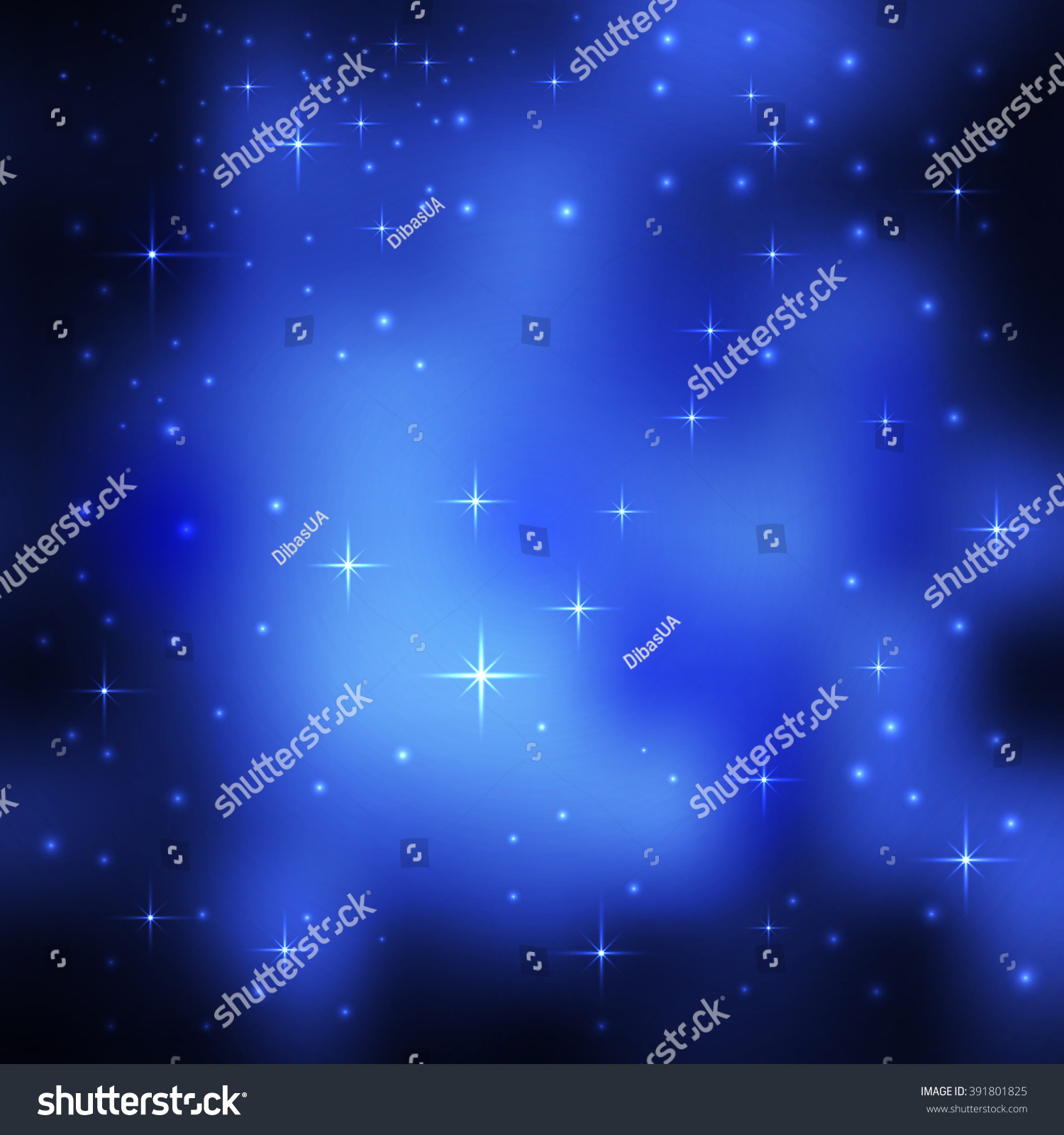 Stars Outer Space Vector Illustration Stock Vector (Royalty Free ...