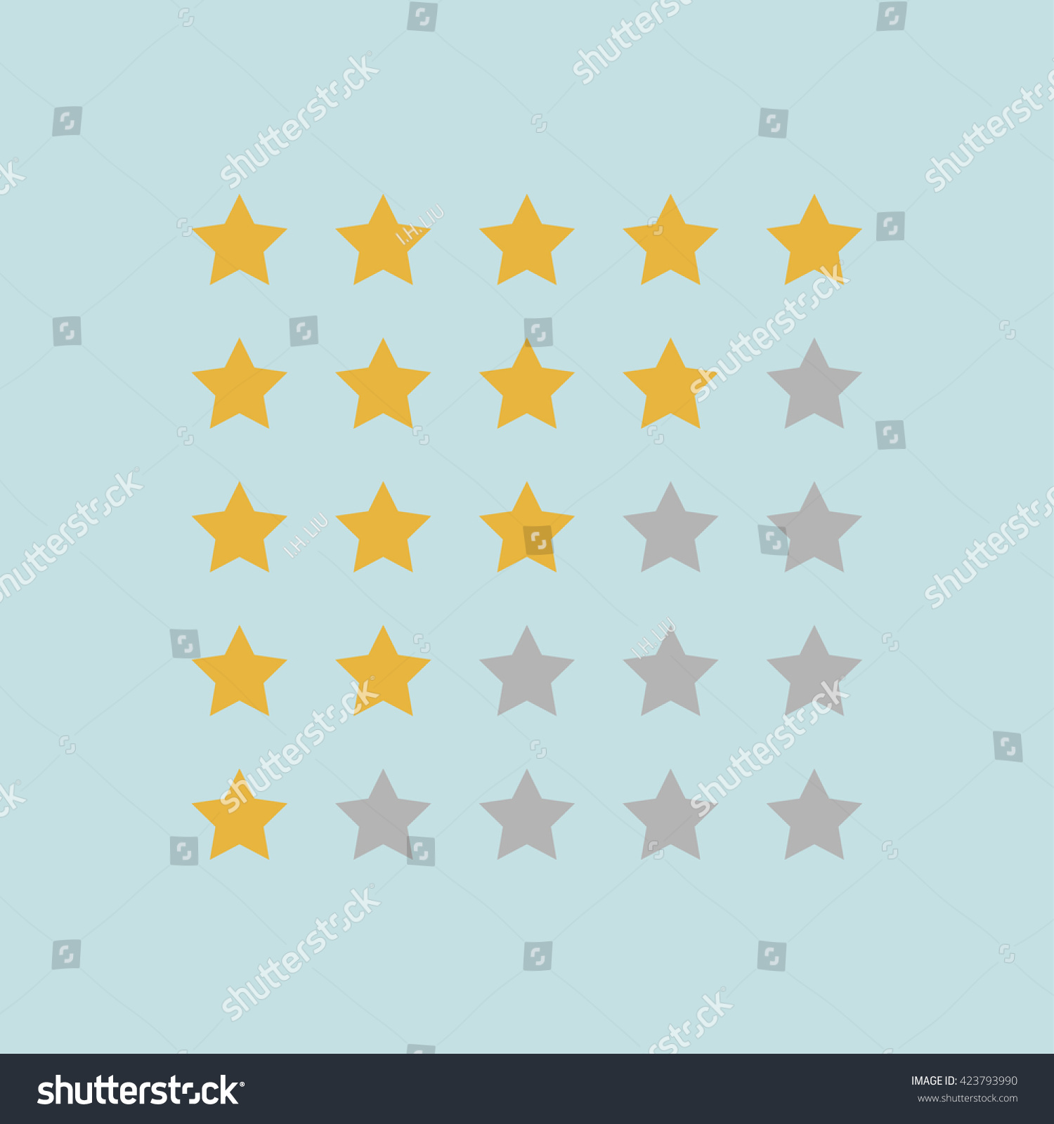 Stars Ratingvector Illustrator: เวกเตอร์สต็อก (ปลอดค่าลิขสิทธิ์ ...