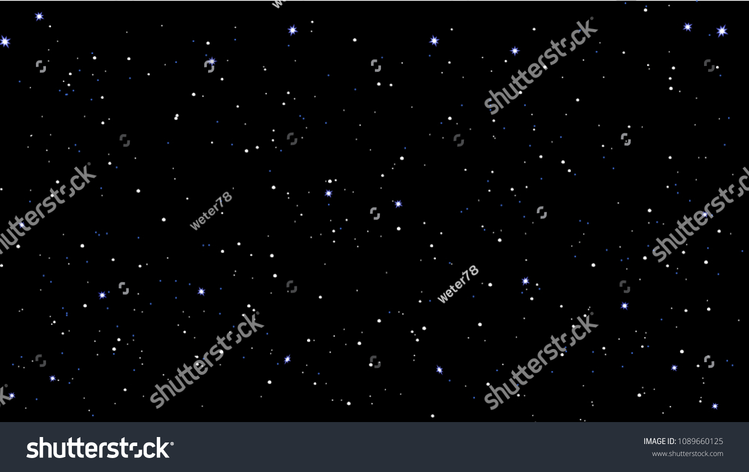 Stars Sky Night Vector Illustration Flat Stock Vector (Royalty Free ...