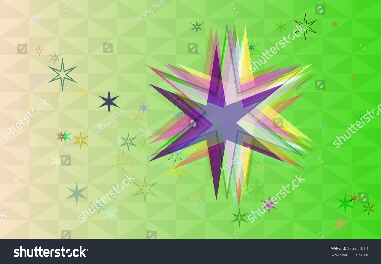 Stars Template Vector Stock Vector (Royalty Free) 576354610