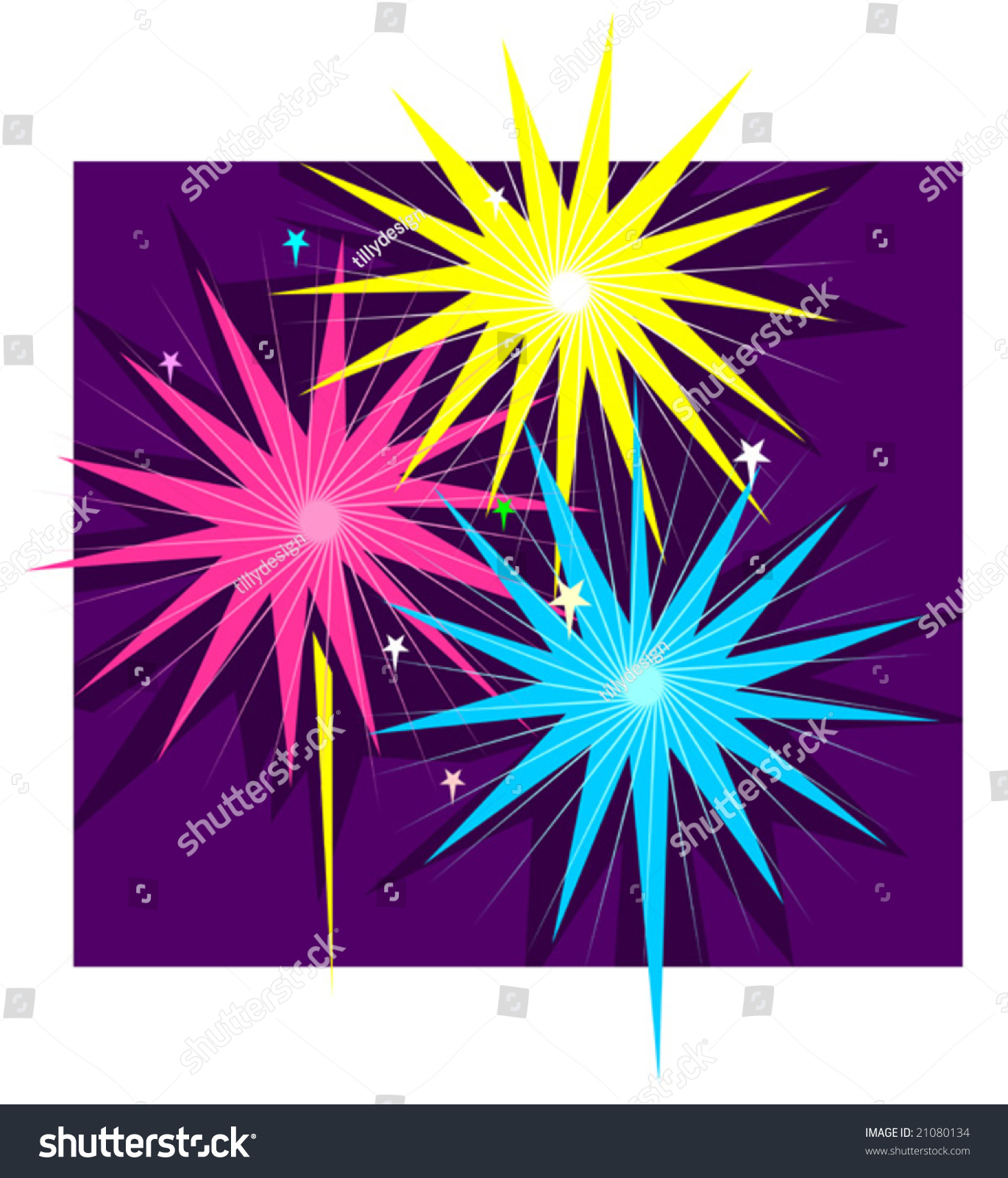 Stars Colour Background Stock Vector (Royalty Free) 21080134 | Shutterstock