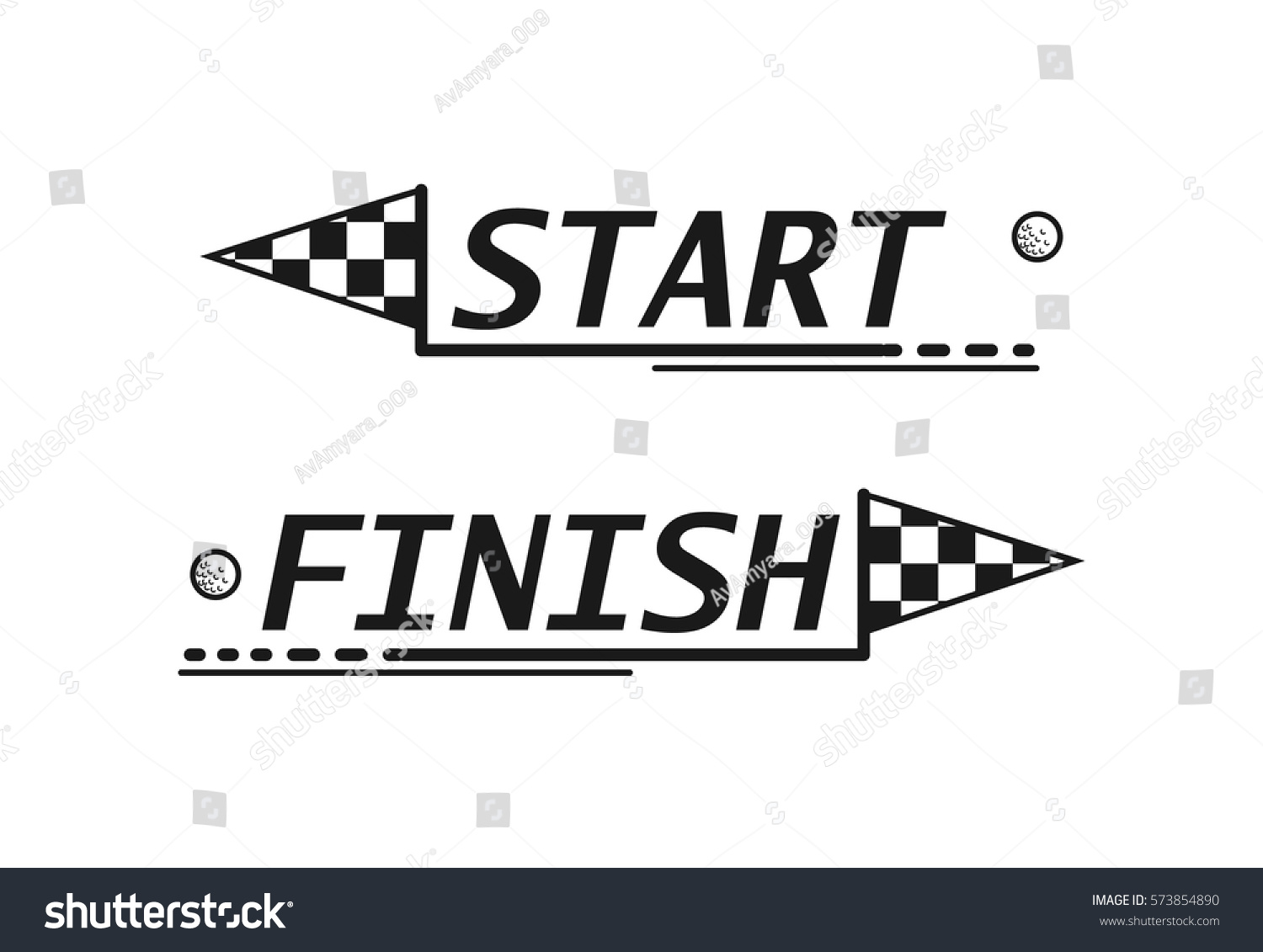 Start Finish Logo Concept Eps 8 库存矢量图（免版税）573854890 | Shutterstock