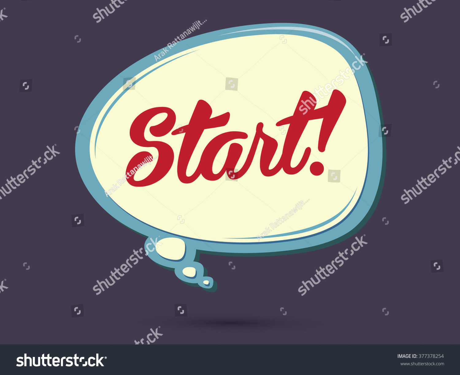 Start Text Balloons Graphic Vector Stock Vector 377378254 - Shutterstock