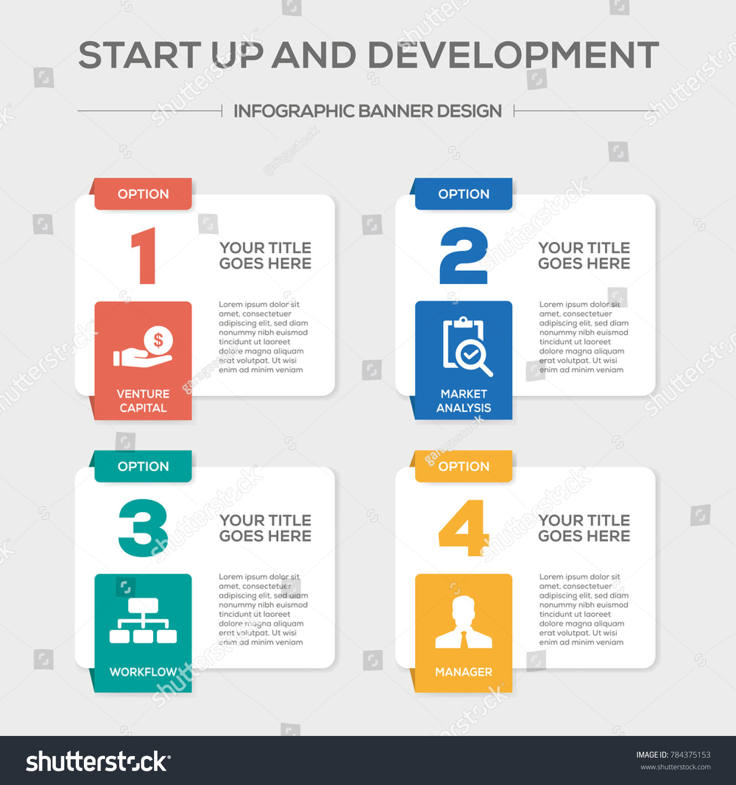 Start Development Infographic Stock Vector (Royalty Free) 784375153 ...