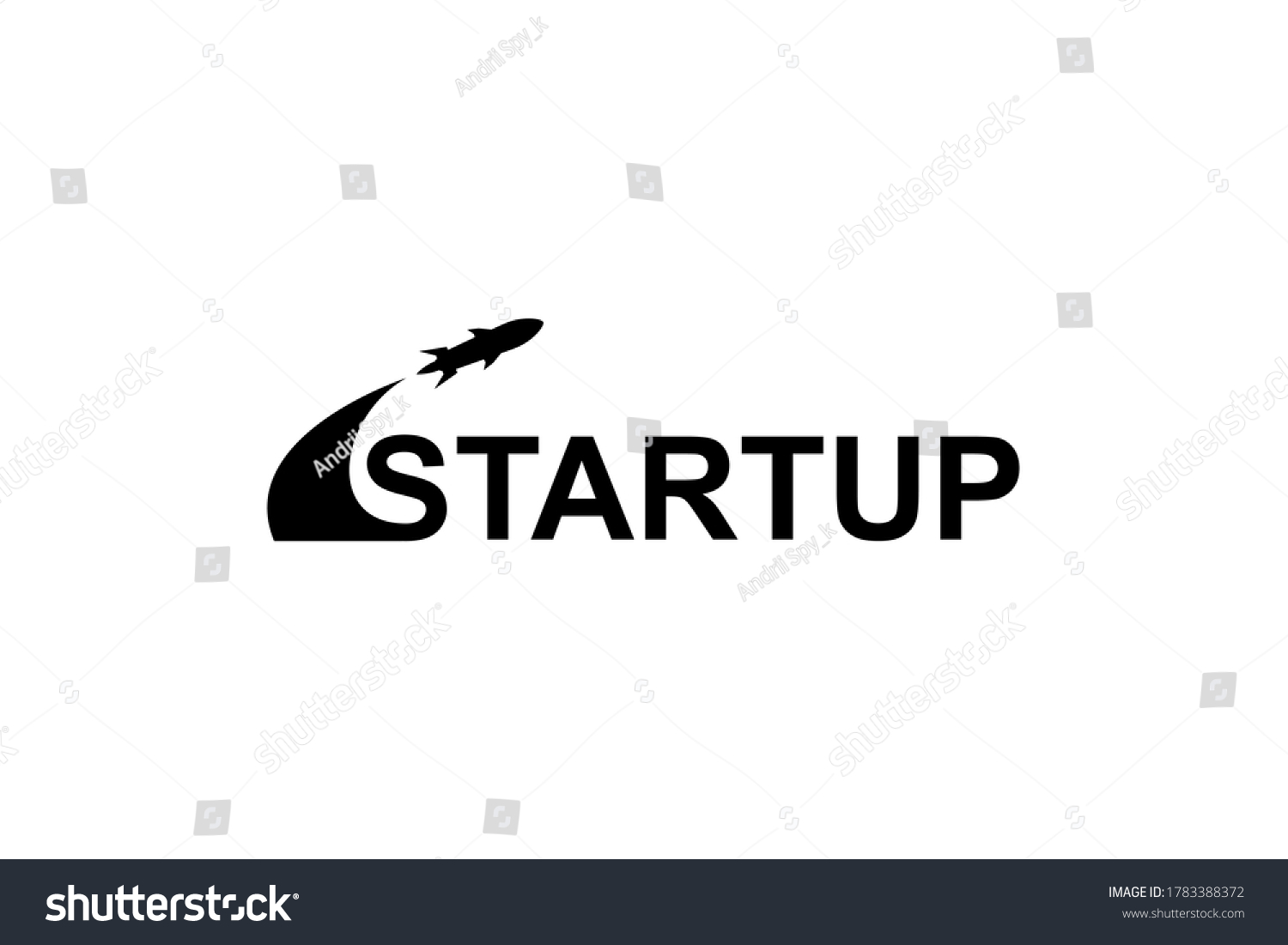 Startup Icon Project Start Development Processinnovation Stock Vector ...