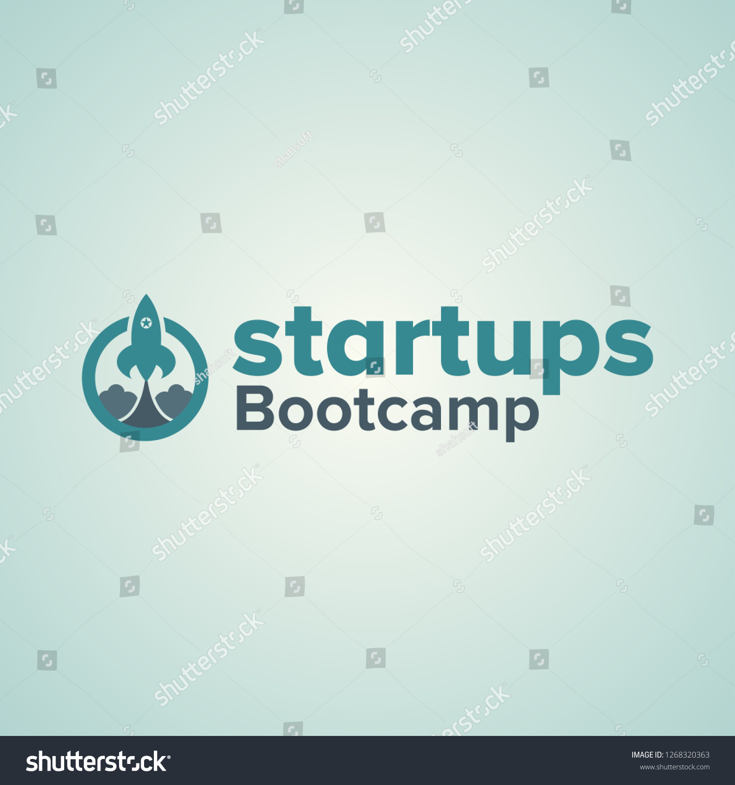 Startups Boot Camp Logo Design Template: เวกเตอร์สต็อก (ปลอดค่า ...