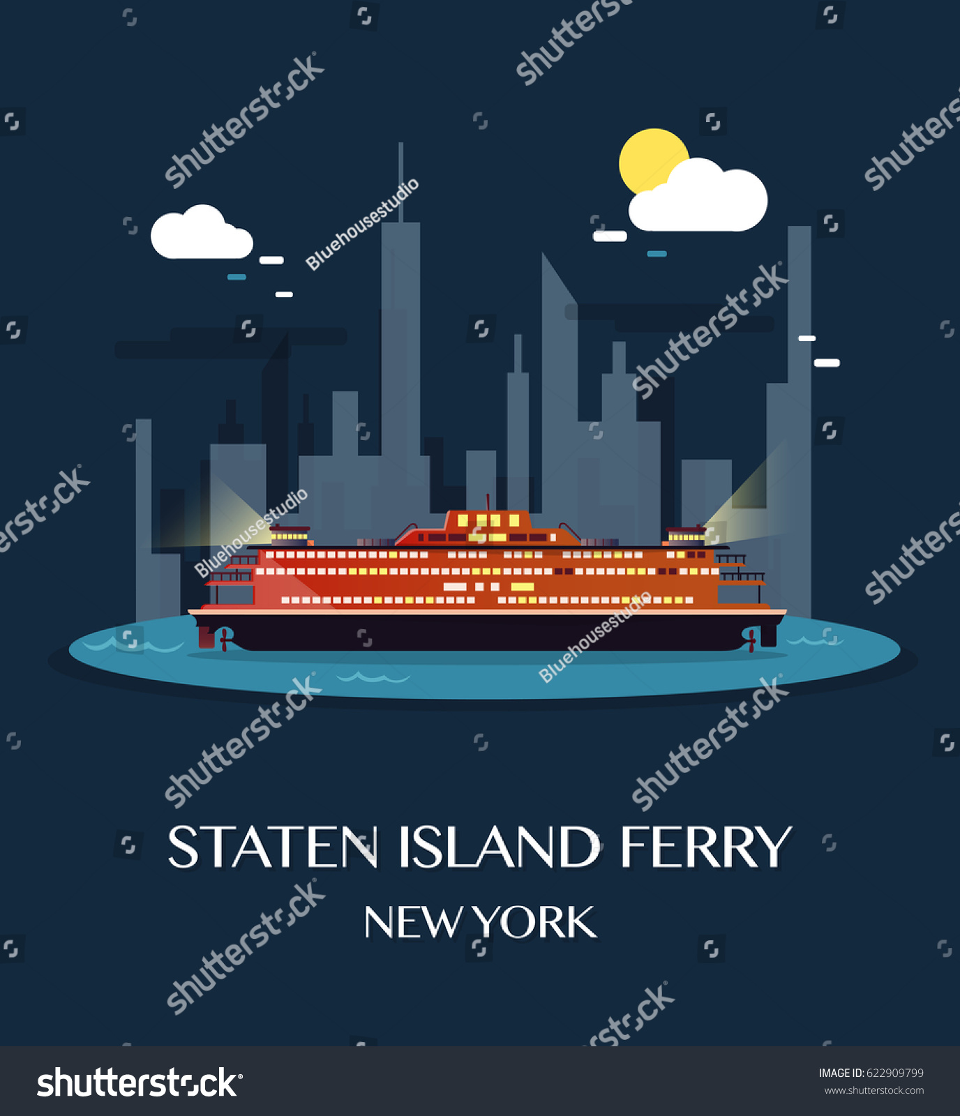 27 Staten island ferry Stock Vectors, Images & Vector Art | Shutterstock