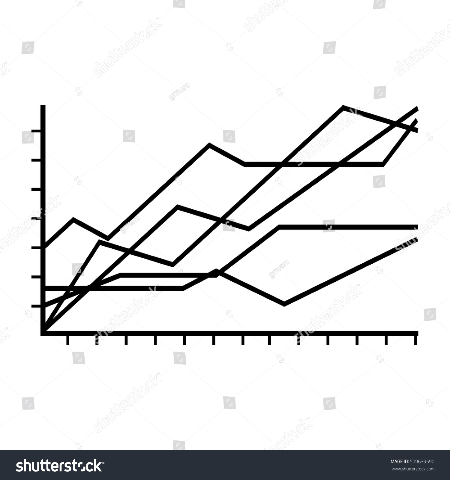 Statistical Graphic Chart Stock Vector (Royalty Free) 509639590