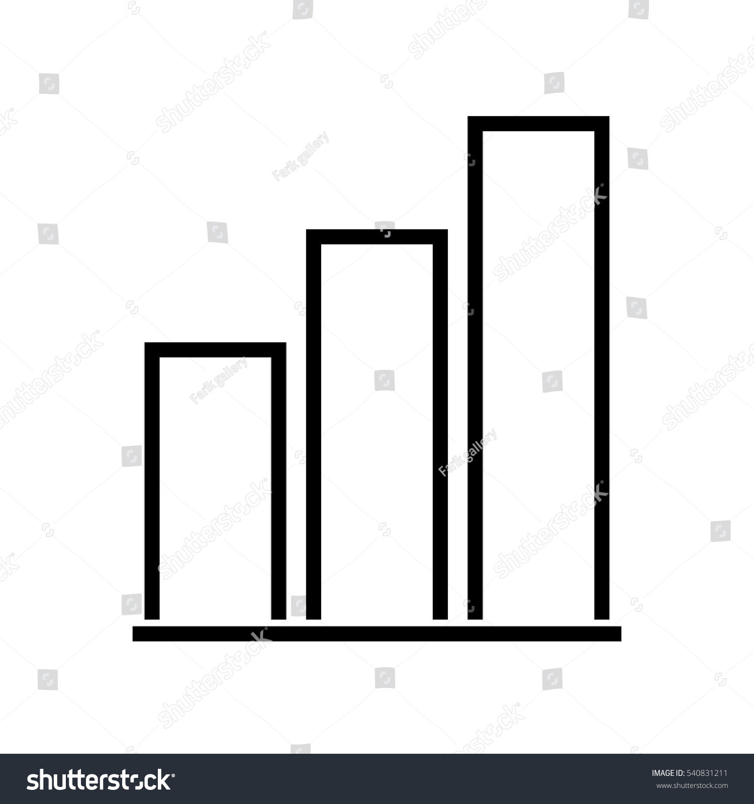 Statistics Graph Computer Icon Vector Image Stock Vector (Royalty Free ...