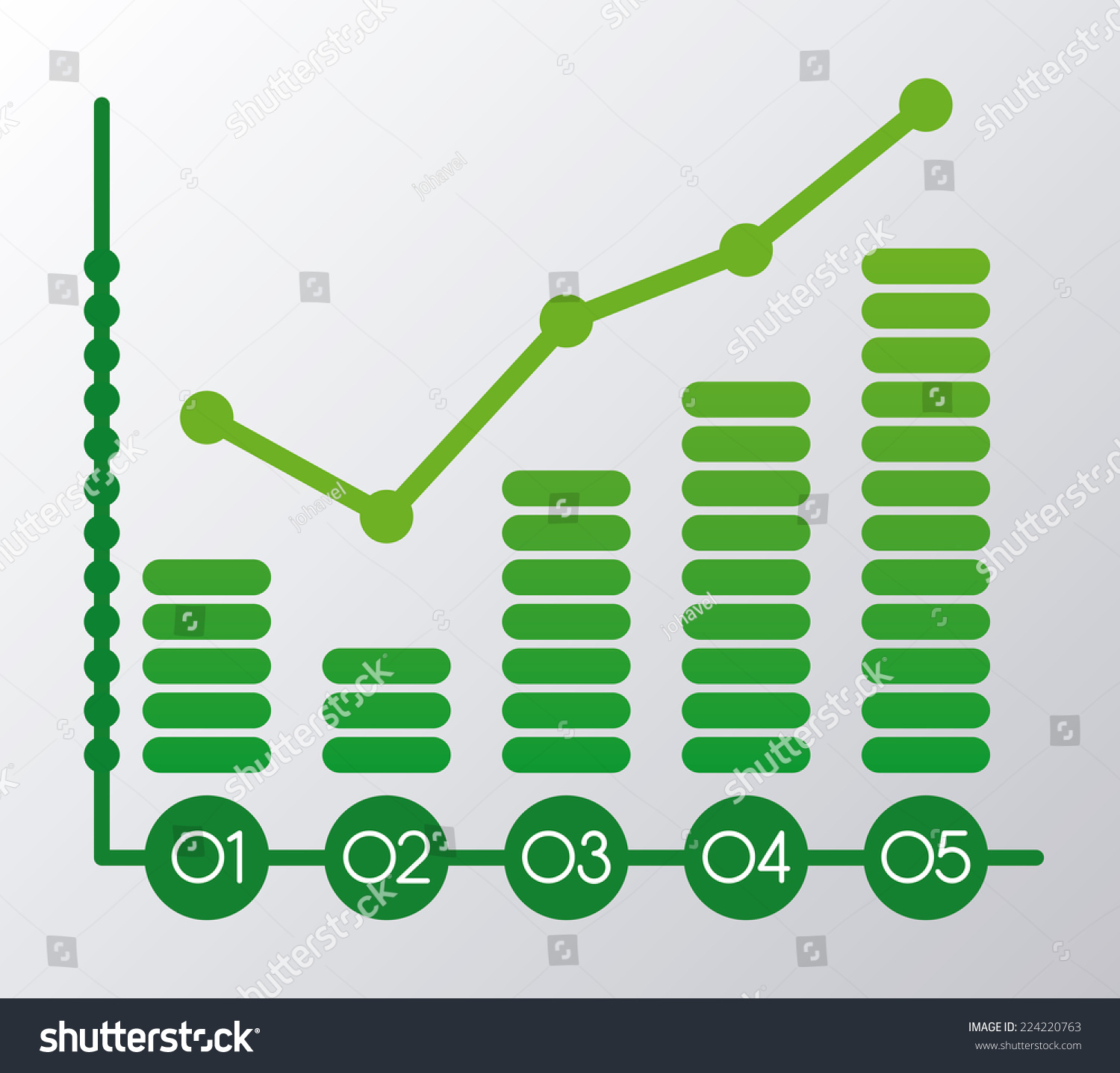 Statistics Graphic Design Vector Illustration Stock Vector (Royalty ...