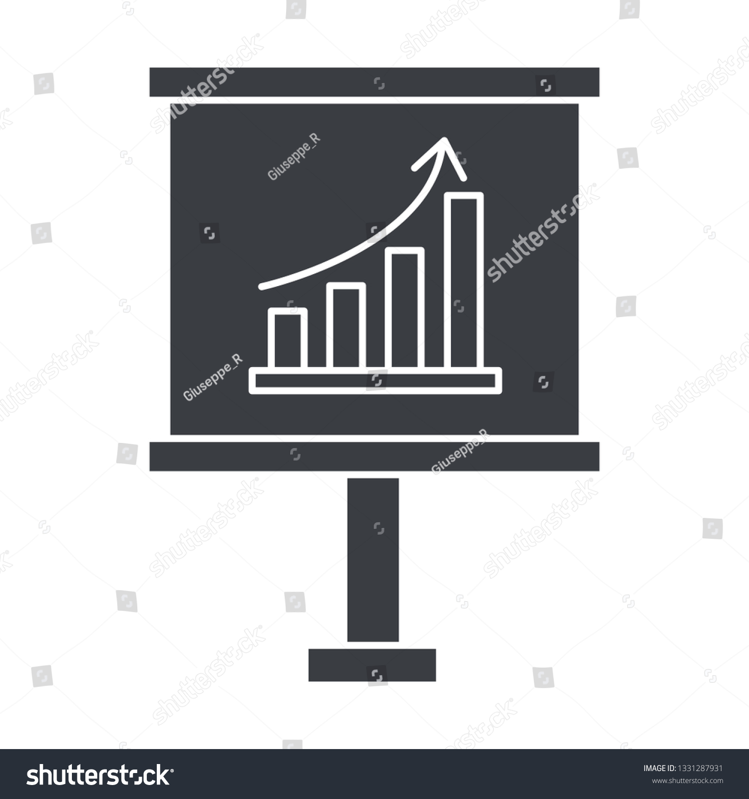 Statistics Graphics Cartoon Stock Vector (Royalty Free) 1331287931 ...