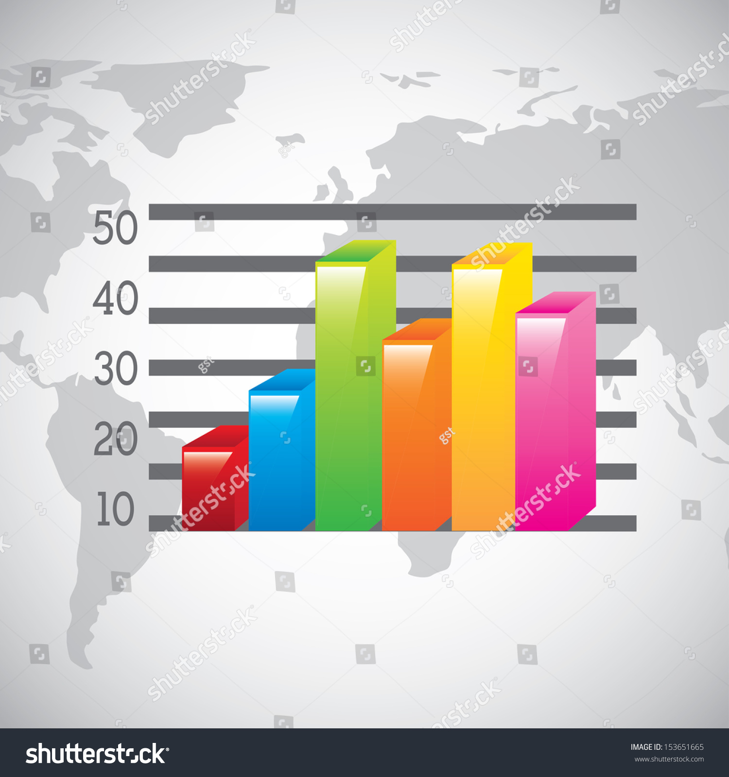 Statistics Over World Maps Background Vector Stock Vector (Royalty Free ...