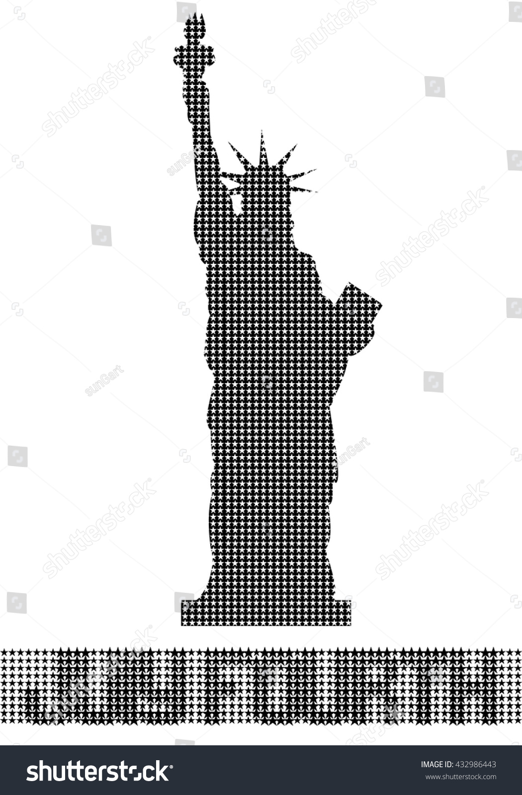 Statue Star Stock Vector (Royalty Free) 432986443