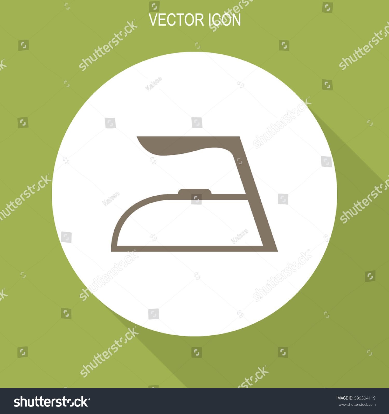 Steam Iron Icon Stock Vector (Royalty Free) 599304119 | Shutterstock