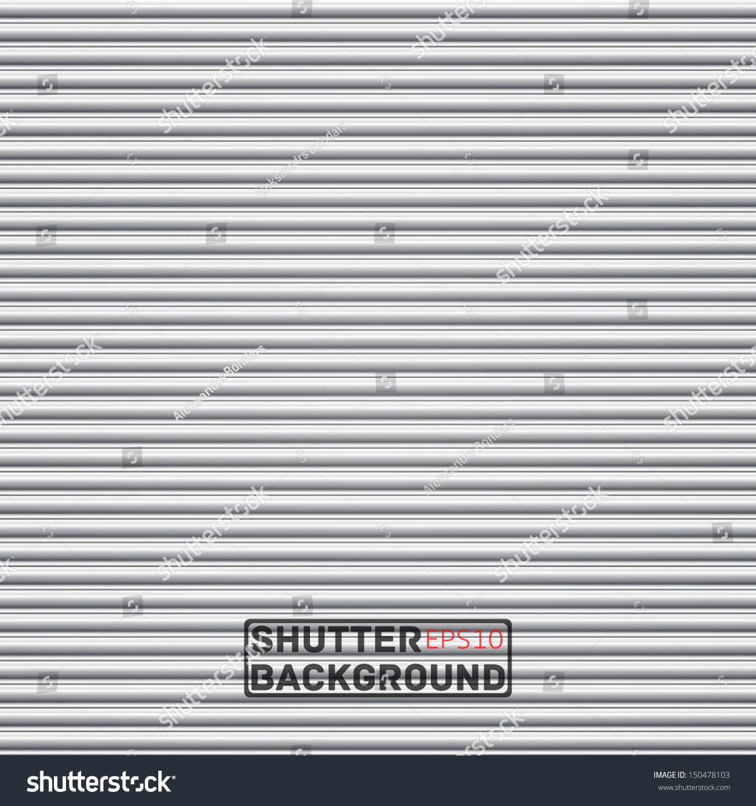 Steel Door Shutter Seamless Background Vector: vector de stock (libre ...