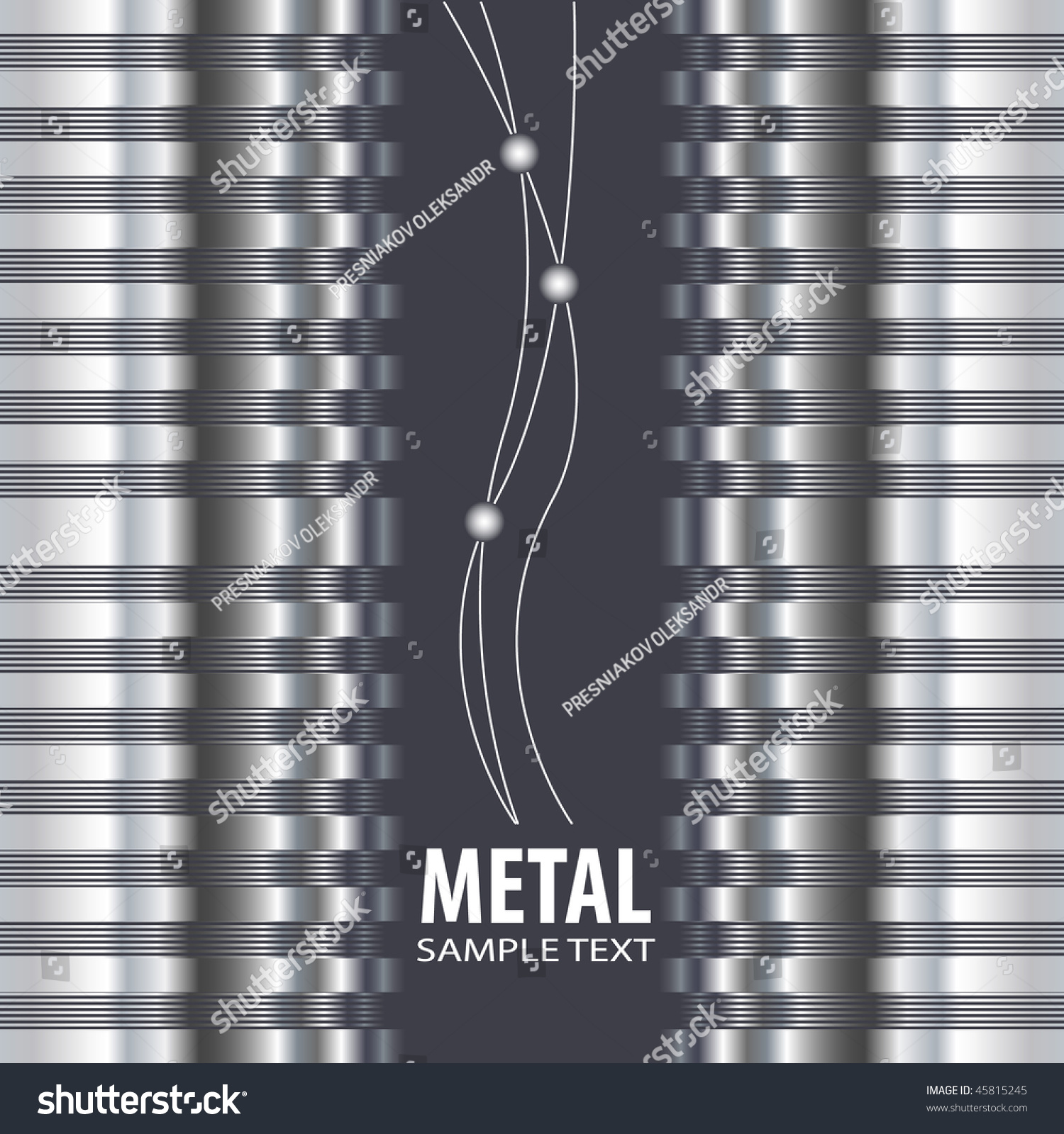 Steel Metal Background Vector Stock Vector (Royalty Free) 45815245 ...